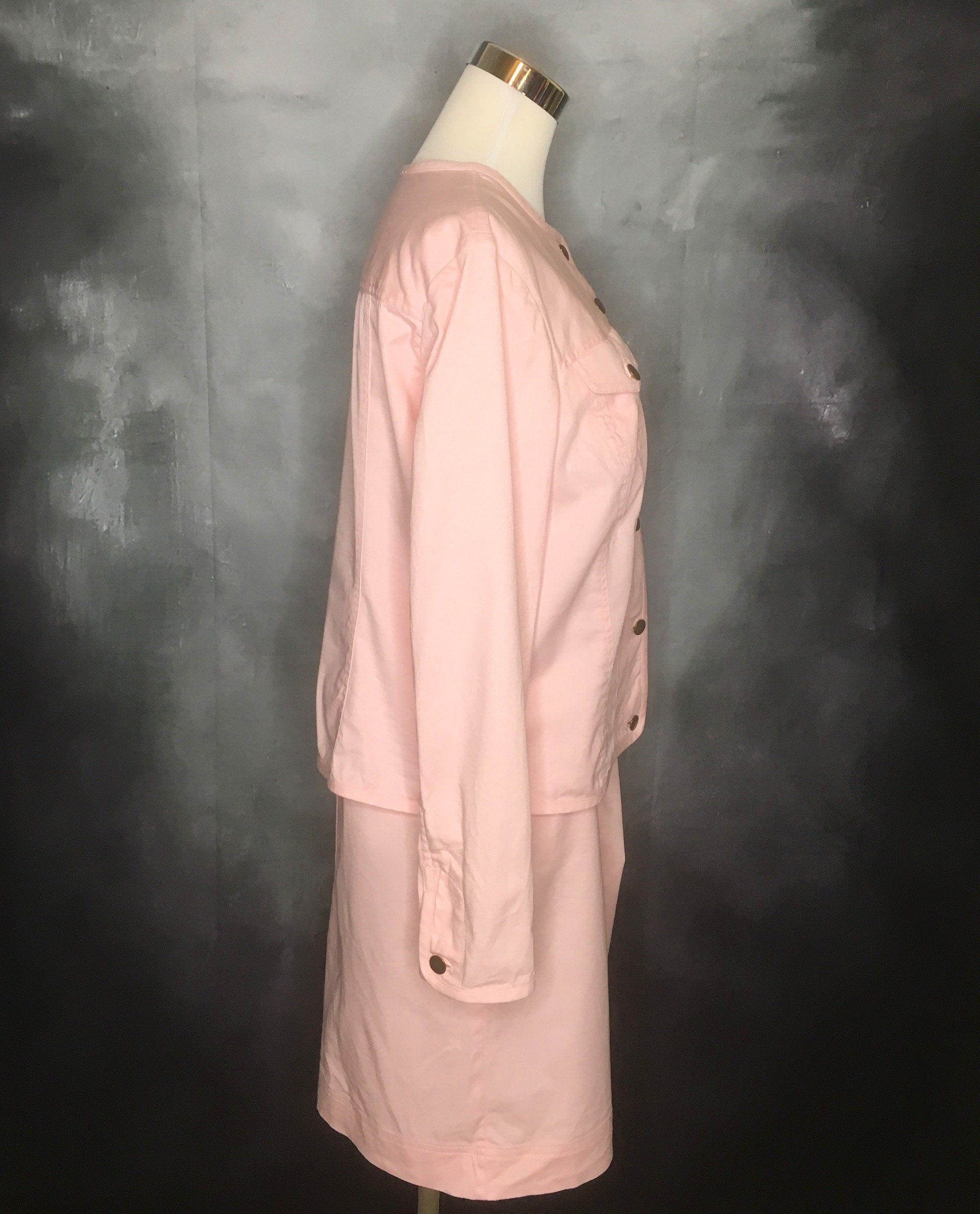 Vintage 90's Pink Denim Skirt Suit by Pendleton | Shop THRILLING