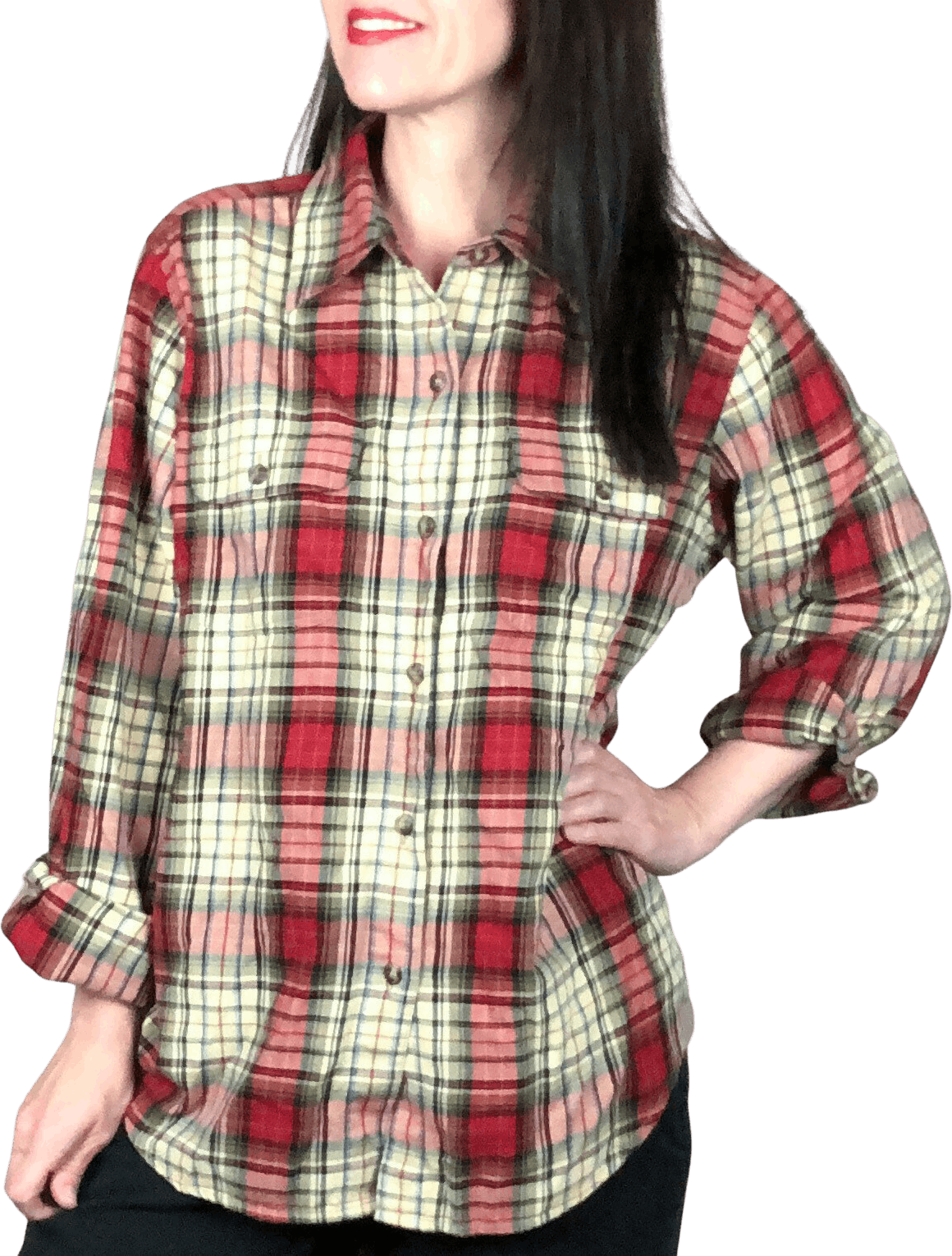 Vintage 80’s Red Cotton Button Up by Liz Claiborne | Shop THRILLING