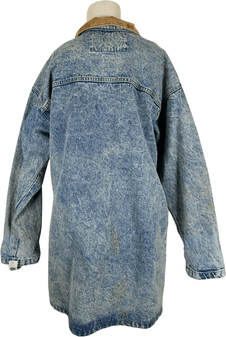 Vintage Deadstock Blue Acid Washed Cropped Duster Denim Jacket by Lee ...