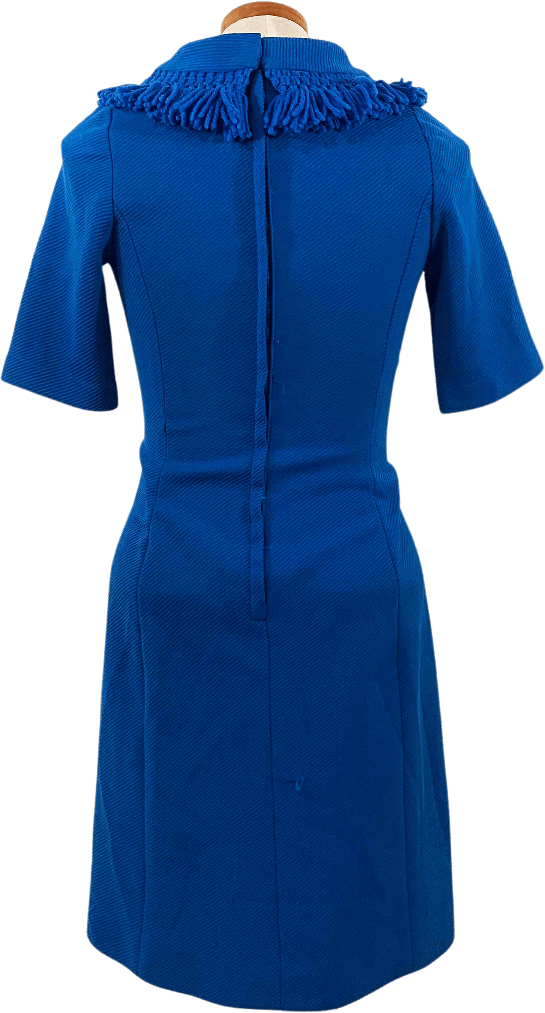 Vintage 60’s Blue Fringe Collar Mod Shift Dress by Edith Flagg | Shop ...