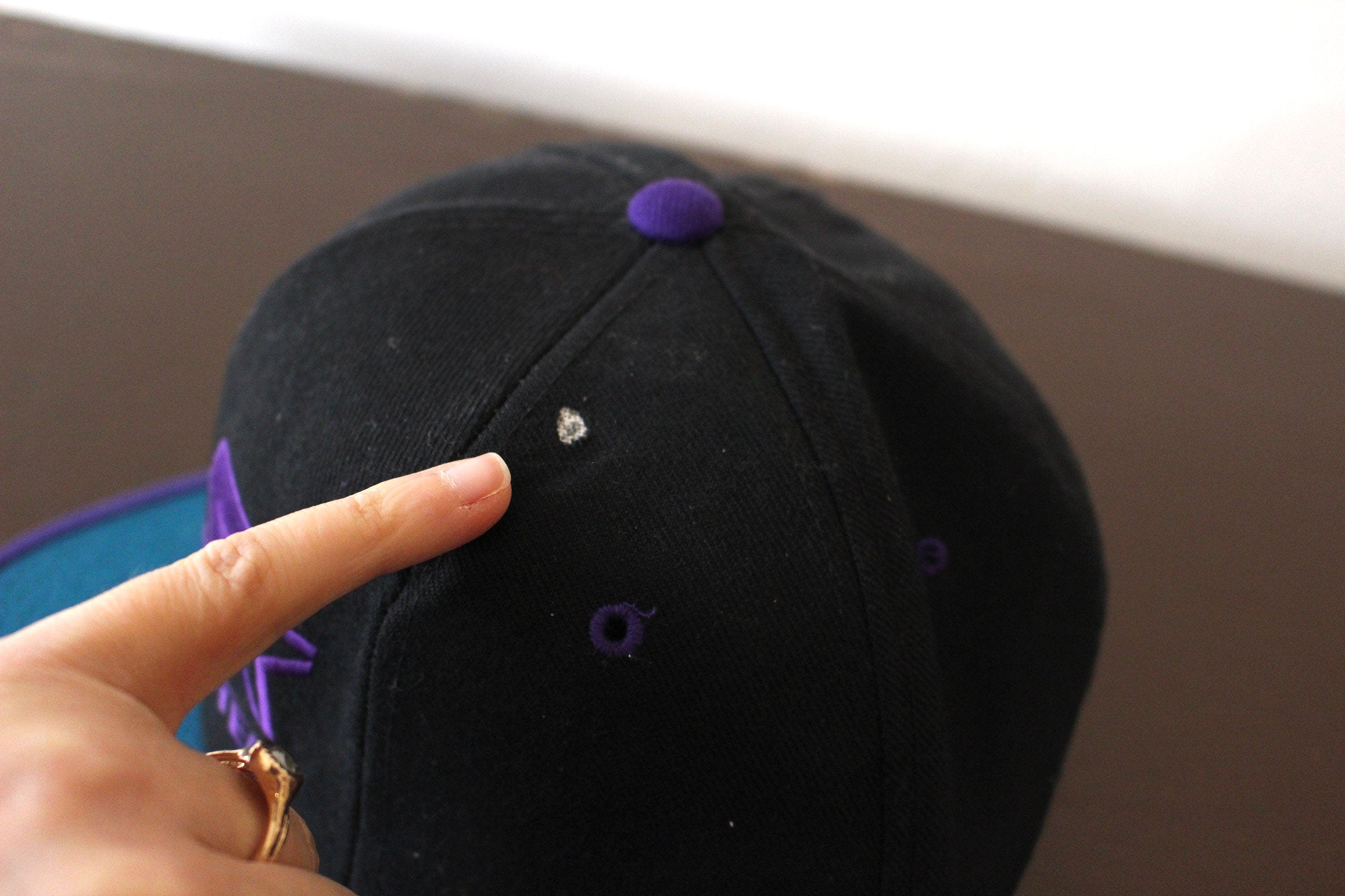 Vintage Black and Blue and Purple Starter Wool Hat | Shop THRILLING