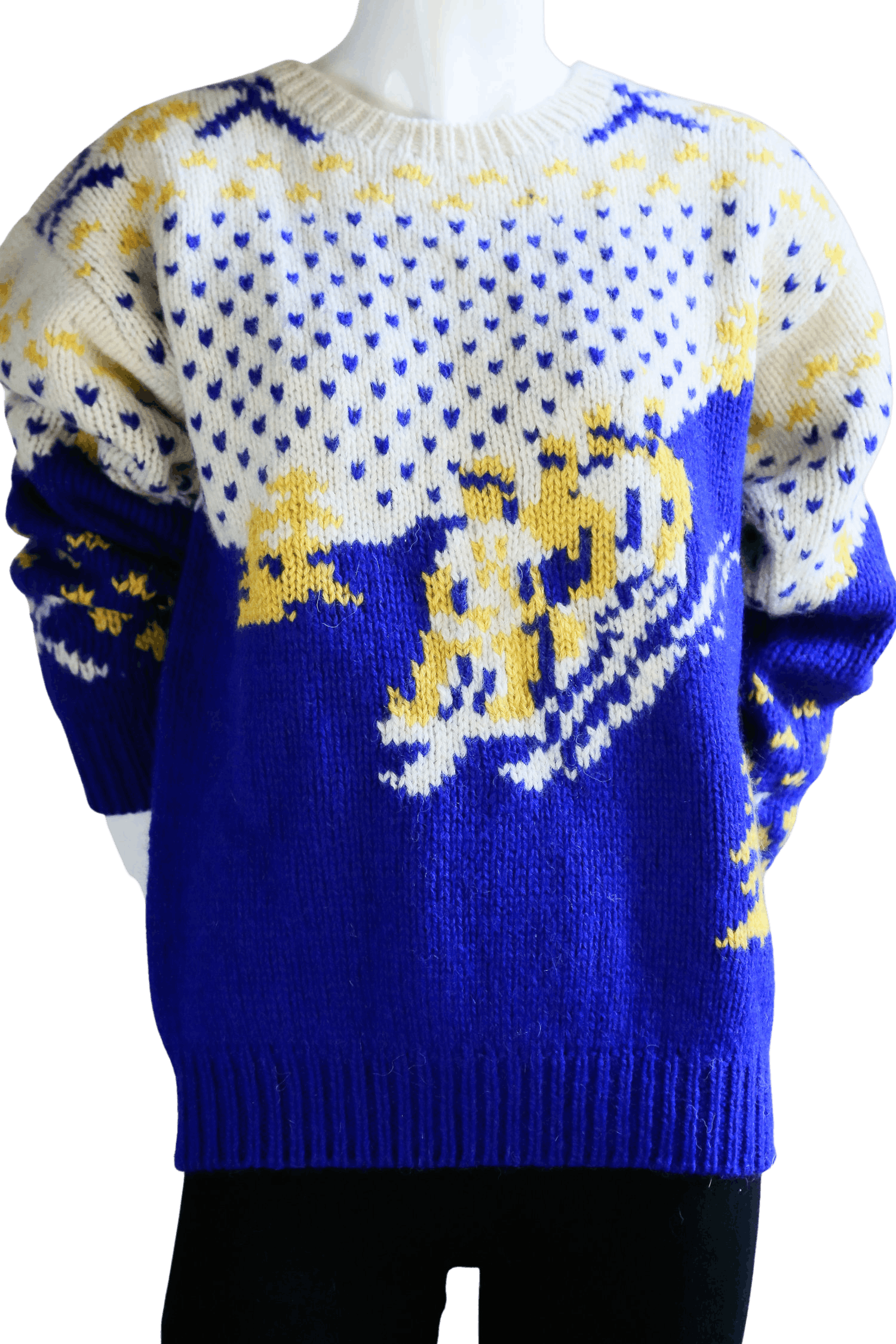 Vintage Wool Ski Motif Sweater by Dorfit | Shop THRILLING