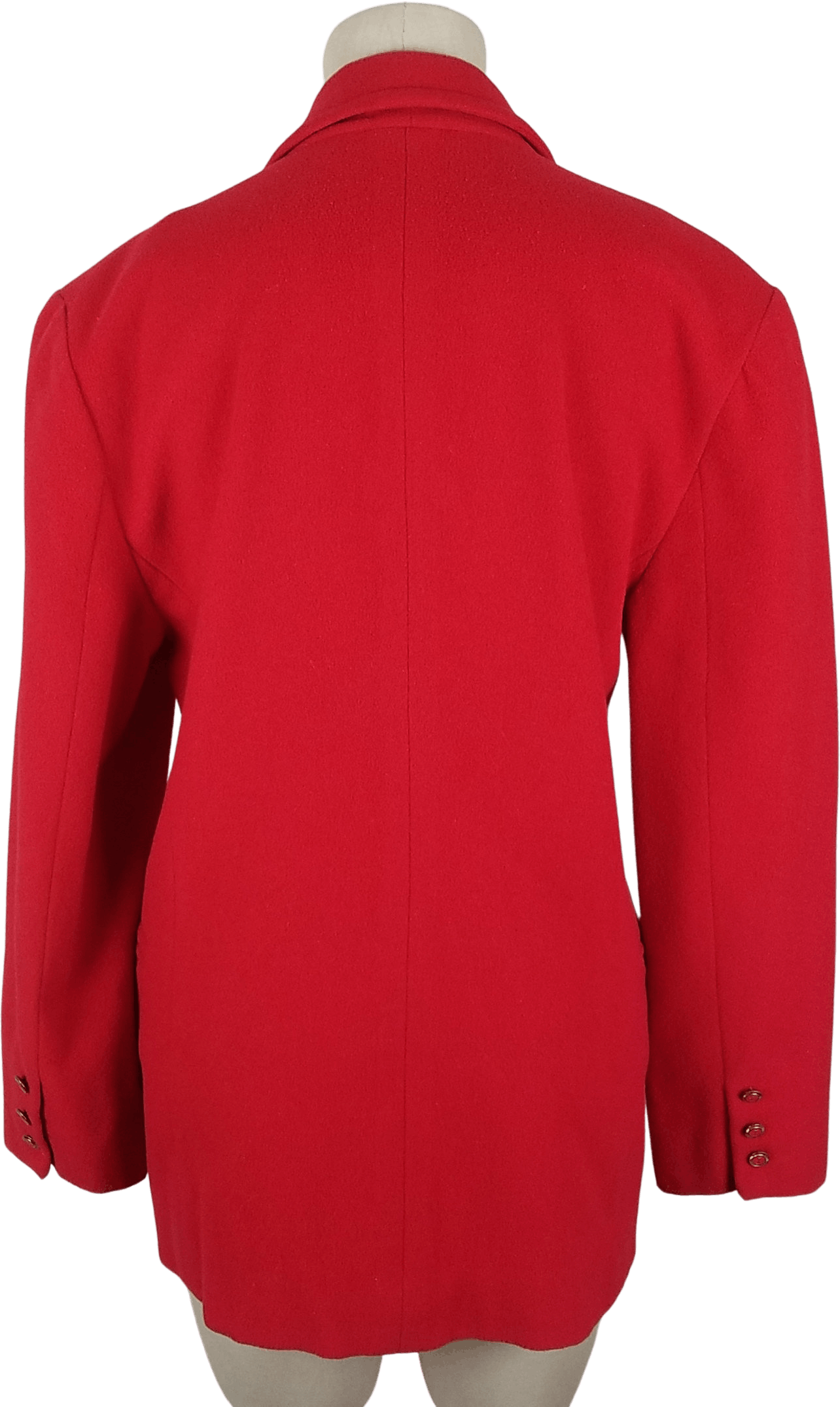 Vintage Red Handmade Wool Blazer by Vogue | Shop THRILLING