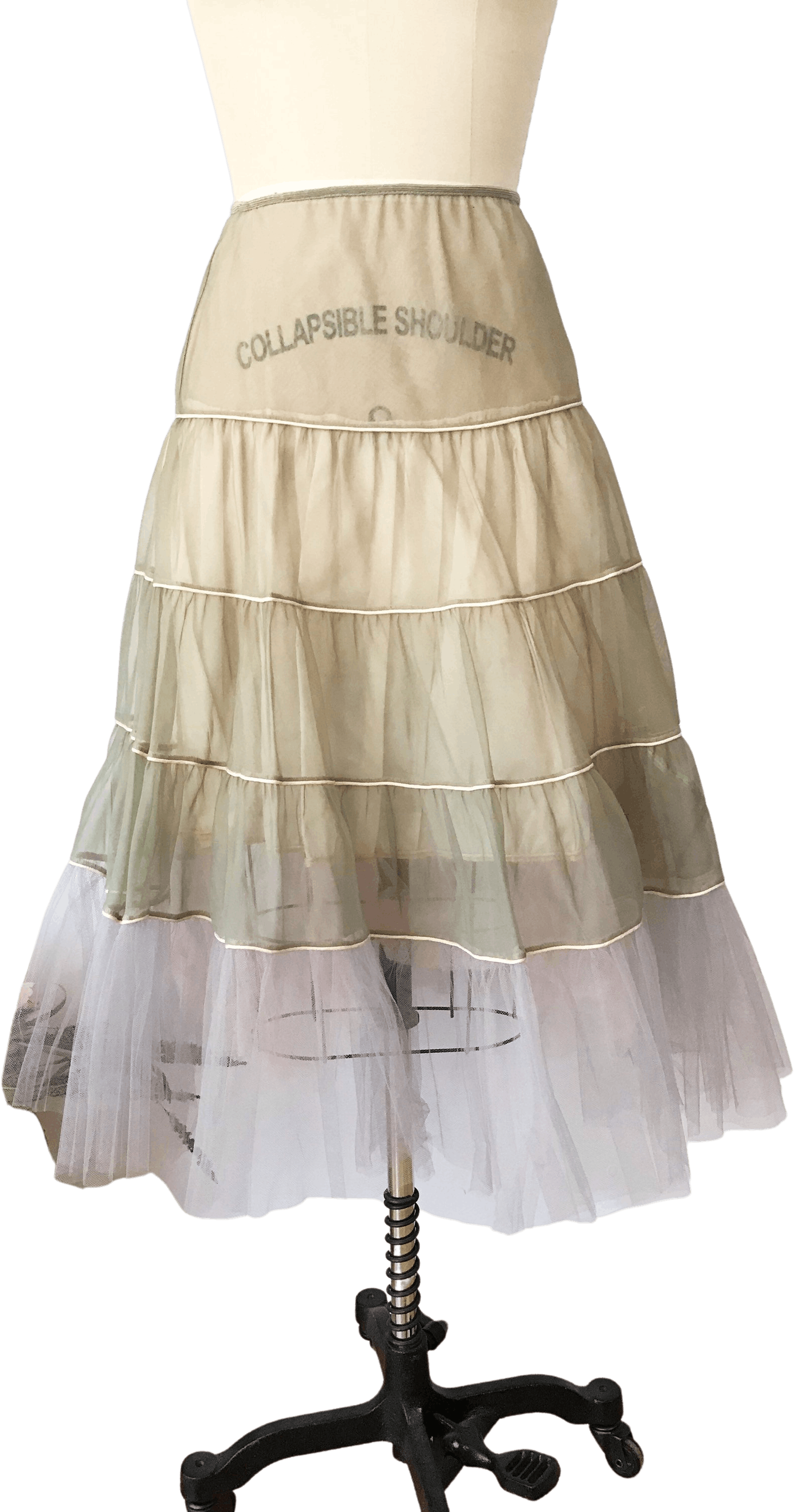 Vintage 50's Gray and Dusty Purple Crinoline Petticoat | Shop THRILLING