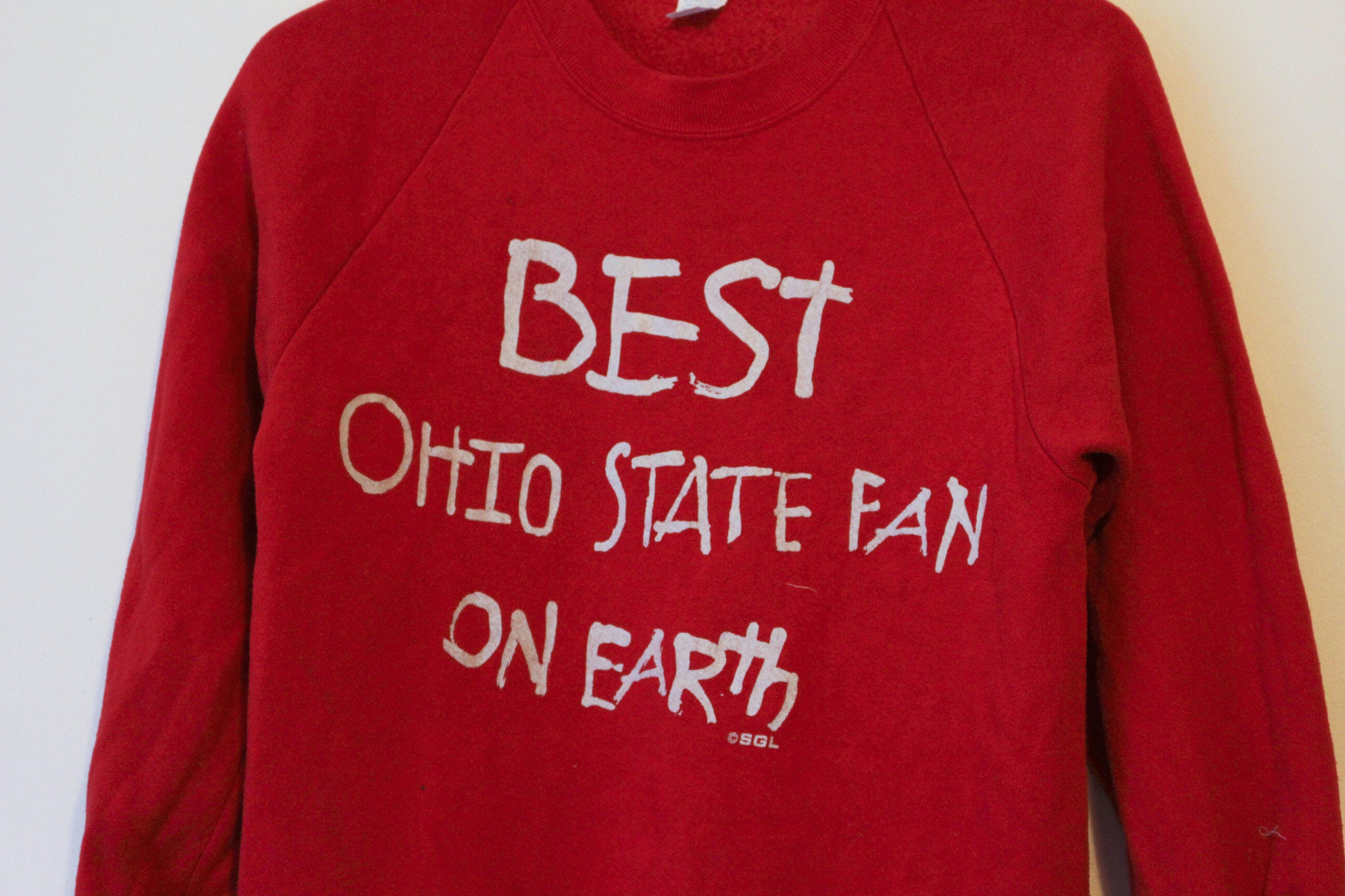 Vintage Red Ohio State University Sweatshirt with Lettering | Shop ...