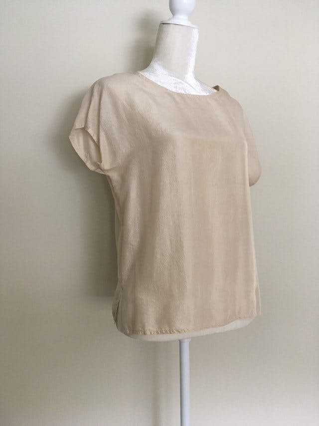 Vintage Cream Silk Box Blouse | Shop THRILLING