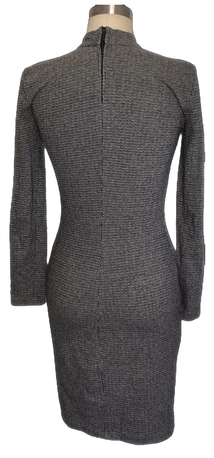 Vintage 90’s Gray Knit Keyhole Bodycon Dress by Fredricks of Hollywood ...