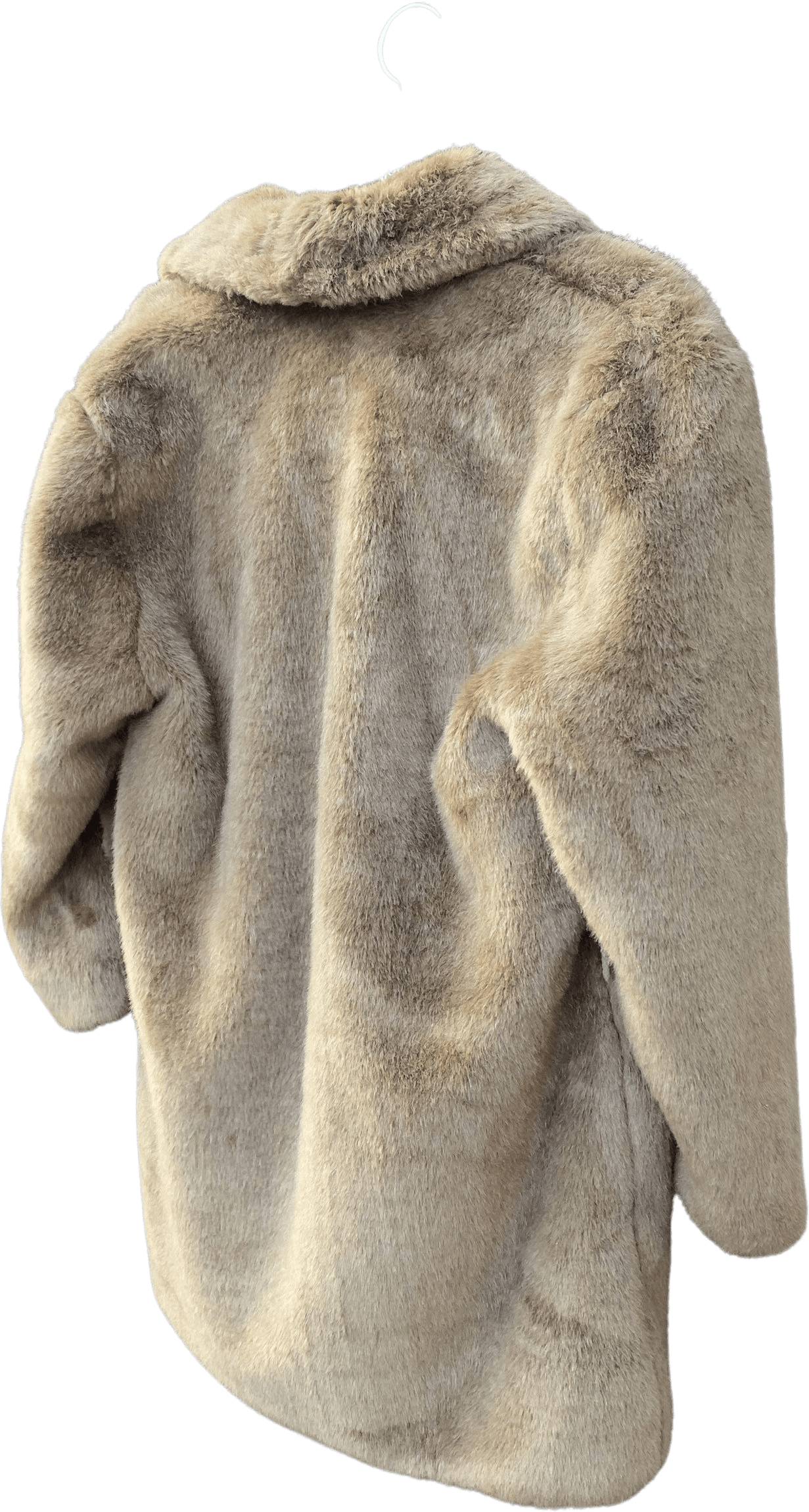 Vintage 80’s Neutral Brown Faux Fur Coat | Shop THRILLING