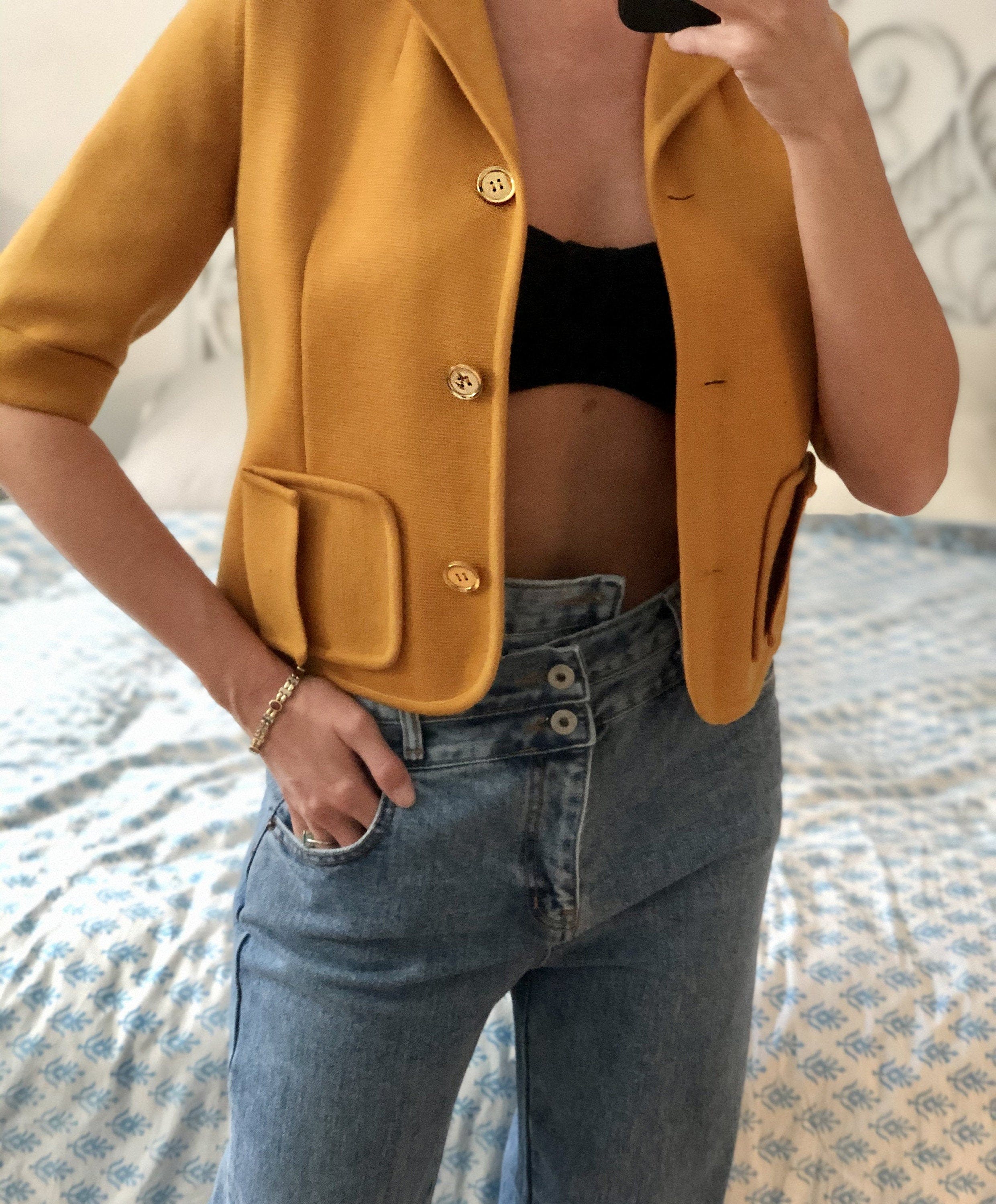 Vintage 60's Deadstock Wool Mustard Jacket | Shop THRILLING