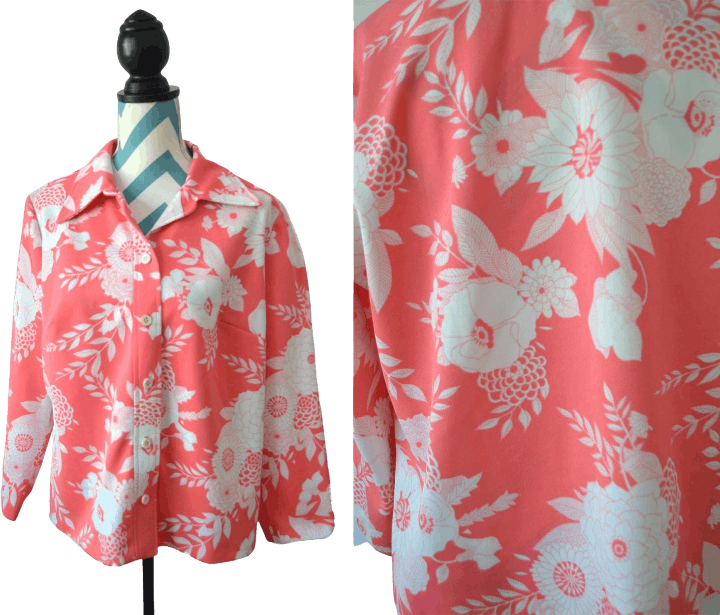 Vintage 60’s Coral Floral Jacket by Berkshire B-Tween | Shop THRILLING