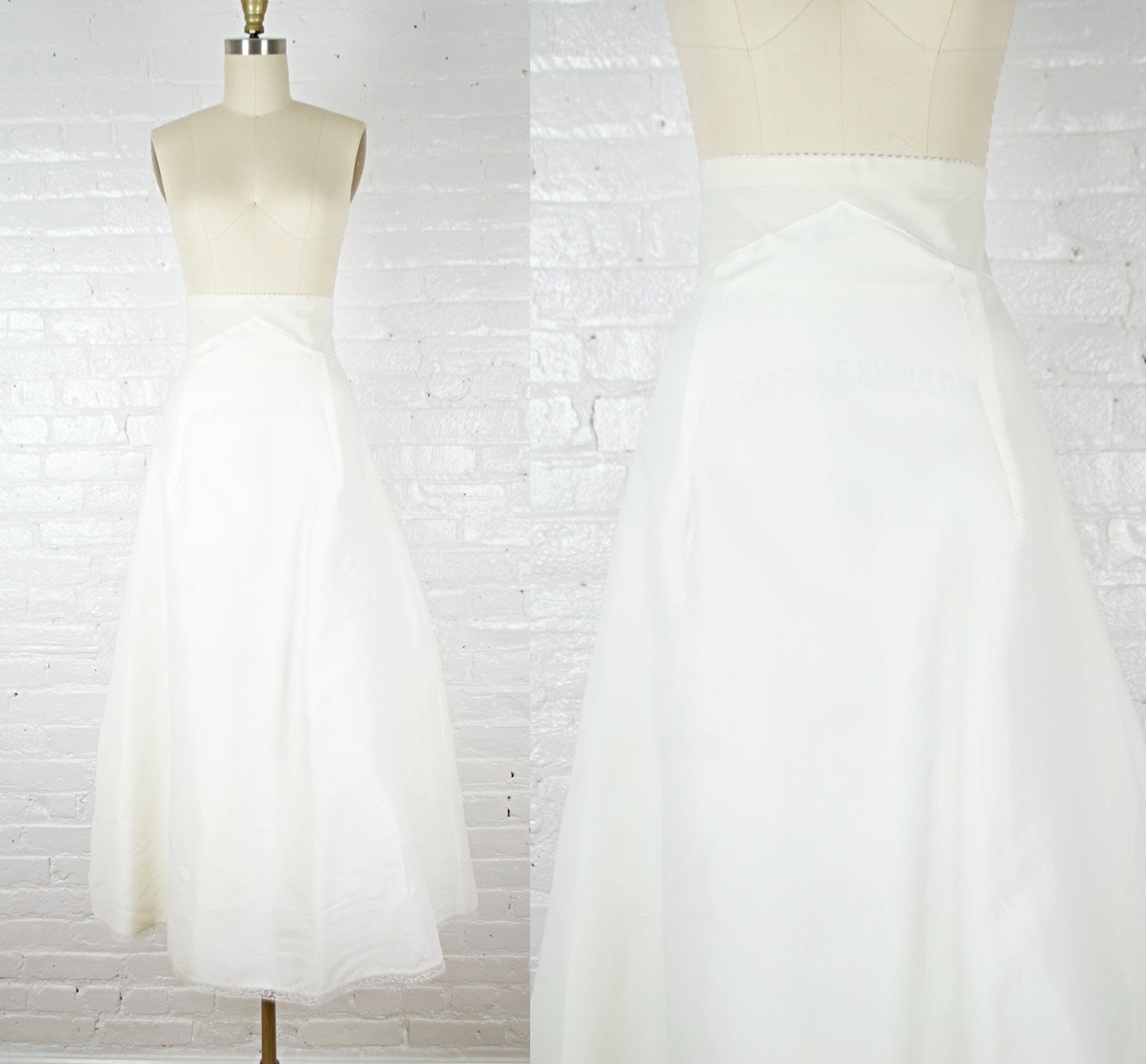 Vintage 80's White Crinoline Slip | Shop THRILLING