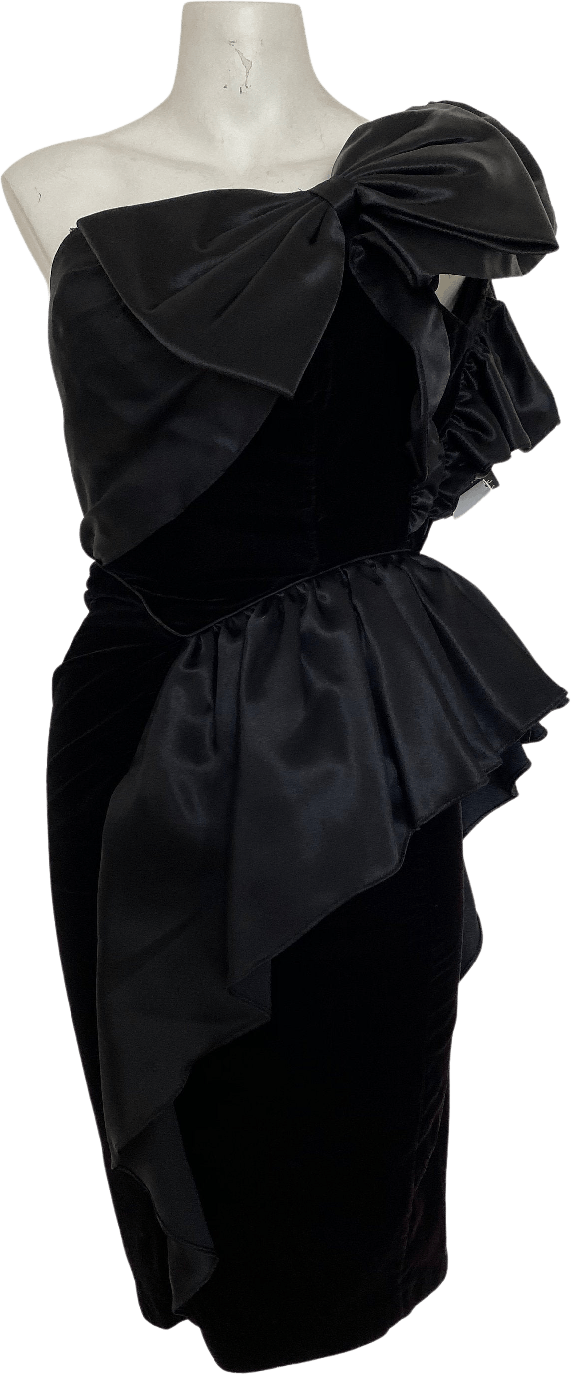 Vintage 80's One Shoulder Mini Prom Dress by Karen Okada Climax | Shop ...