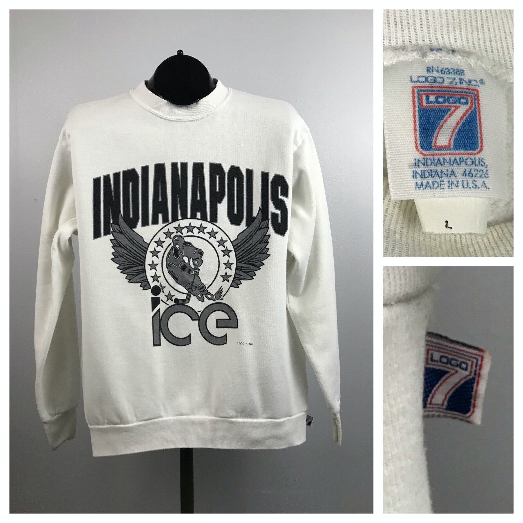 Vintage 90’s Indianapolis Hockey Sweatshirt by Logo 7 | Shop THRILLING
