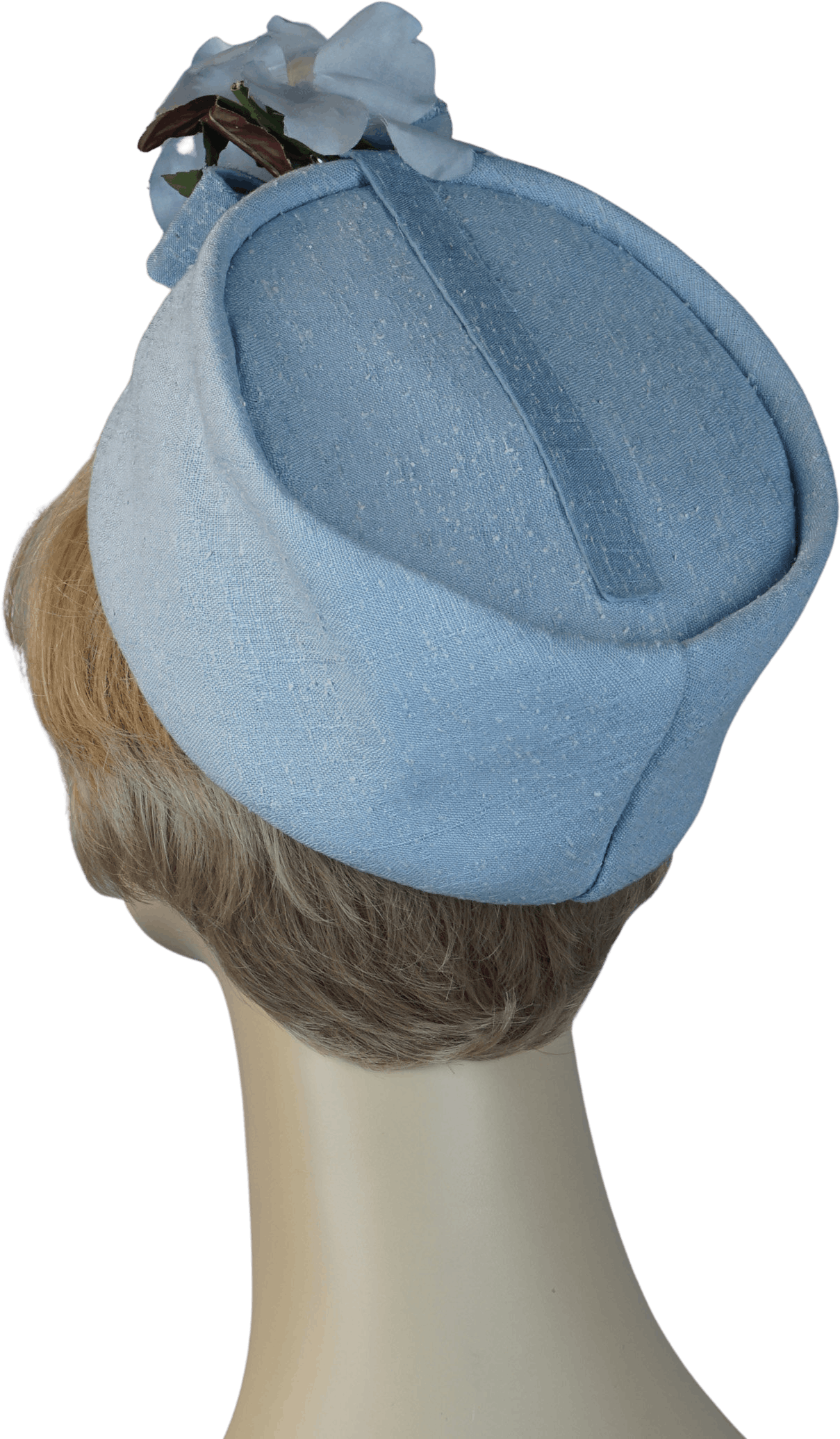 Vintage 60’s Pale Blue Rose Pillbox Hat | Shop THRILLING