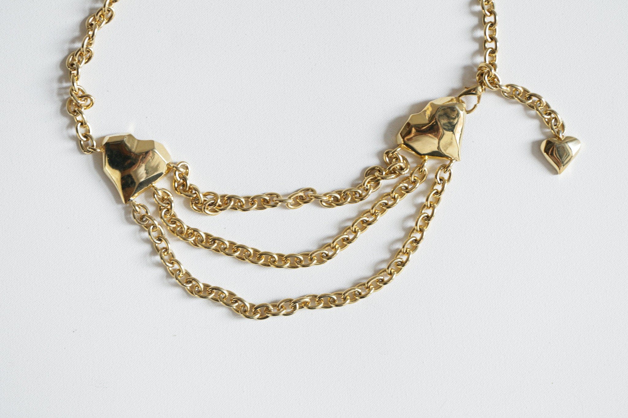 Vintage 90's Chunky Chain and Heart Detail Belt | Shop THRILLING