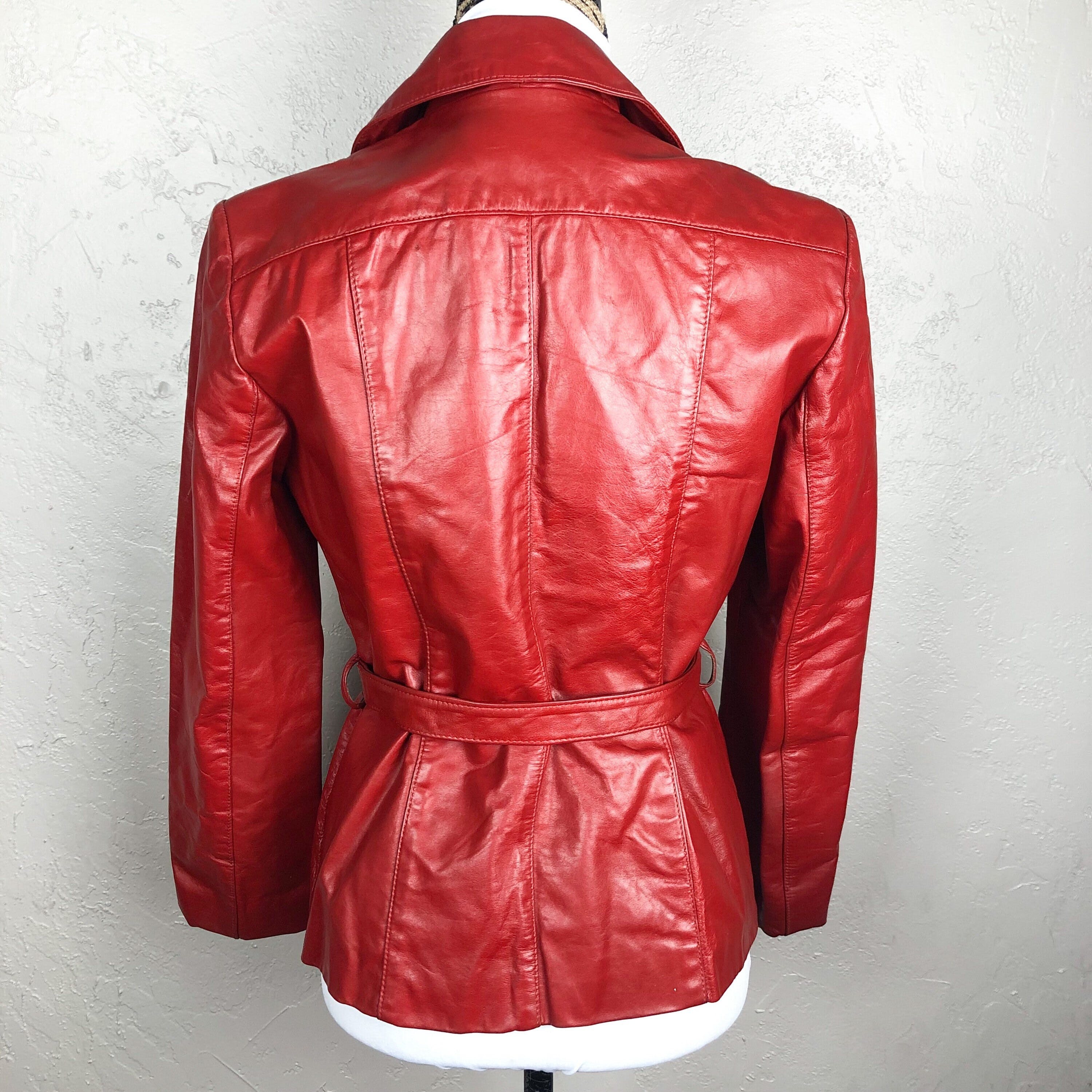 Vintage 70’s Red Leather Jacket | Shop THRILLING