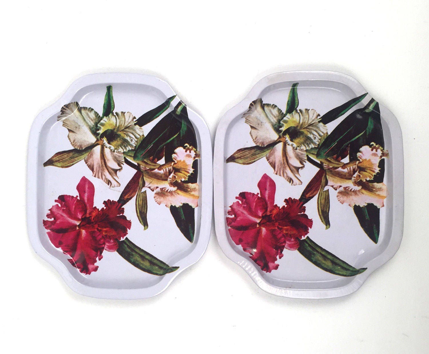 Vintage 60s Two Piece Serving Tray Set Made In Hong Kong | Shop THRILLING