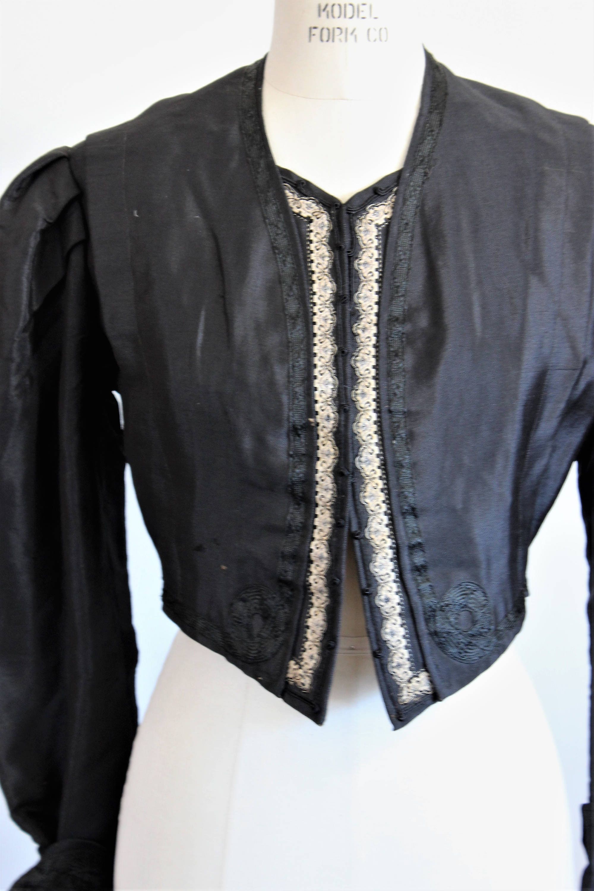 Vintage Victorian Black Silk Jacket | Shop THRILLING