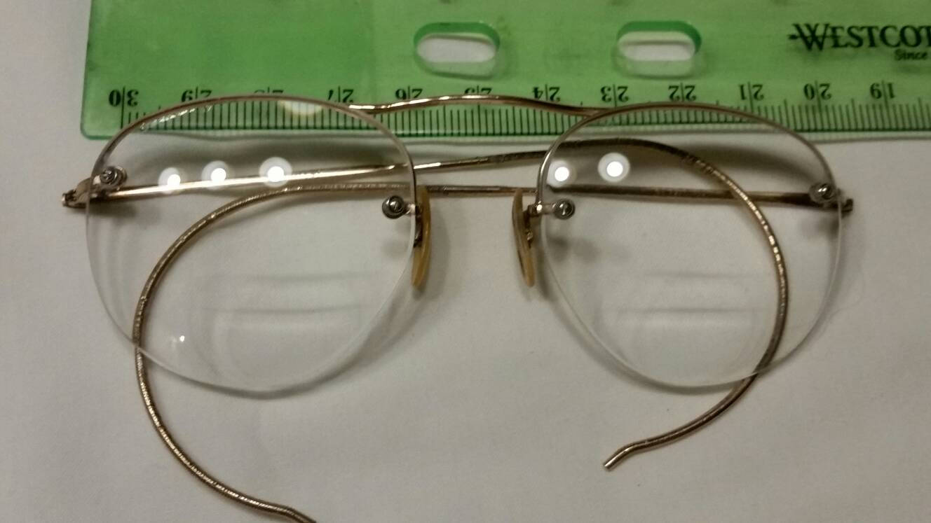 Vintage Antique Gold Wire Frame Bifocals Glasses | Shop THRILLING