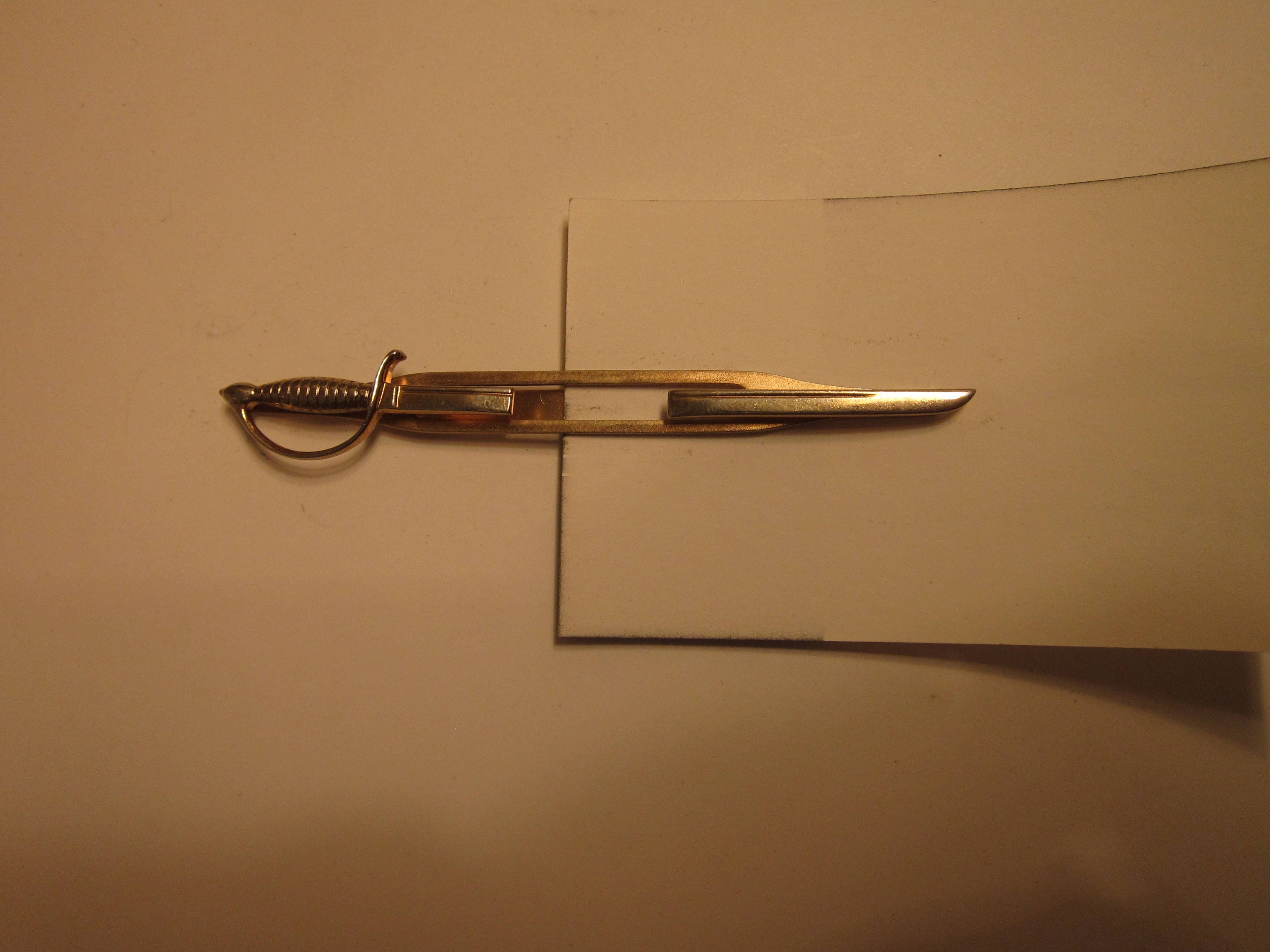 Vintage 40s Swank Gold Sword Tie Bar with Silver Hilt by Swank | Shop ...