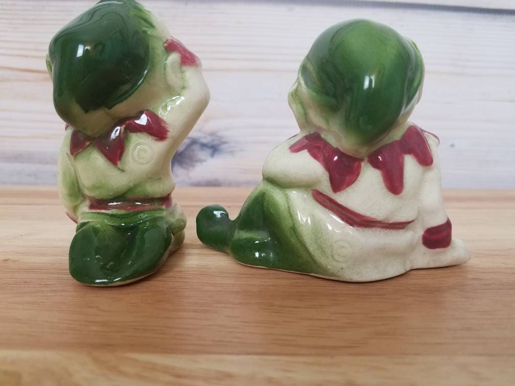 Vintage Pair of Mid Century Pixie Elf Nymph Ceramic Figurines | Shop ...