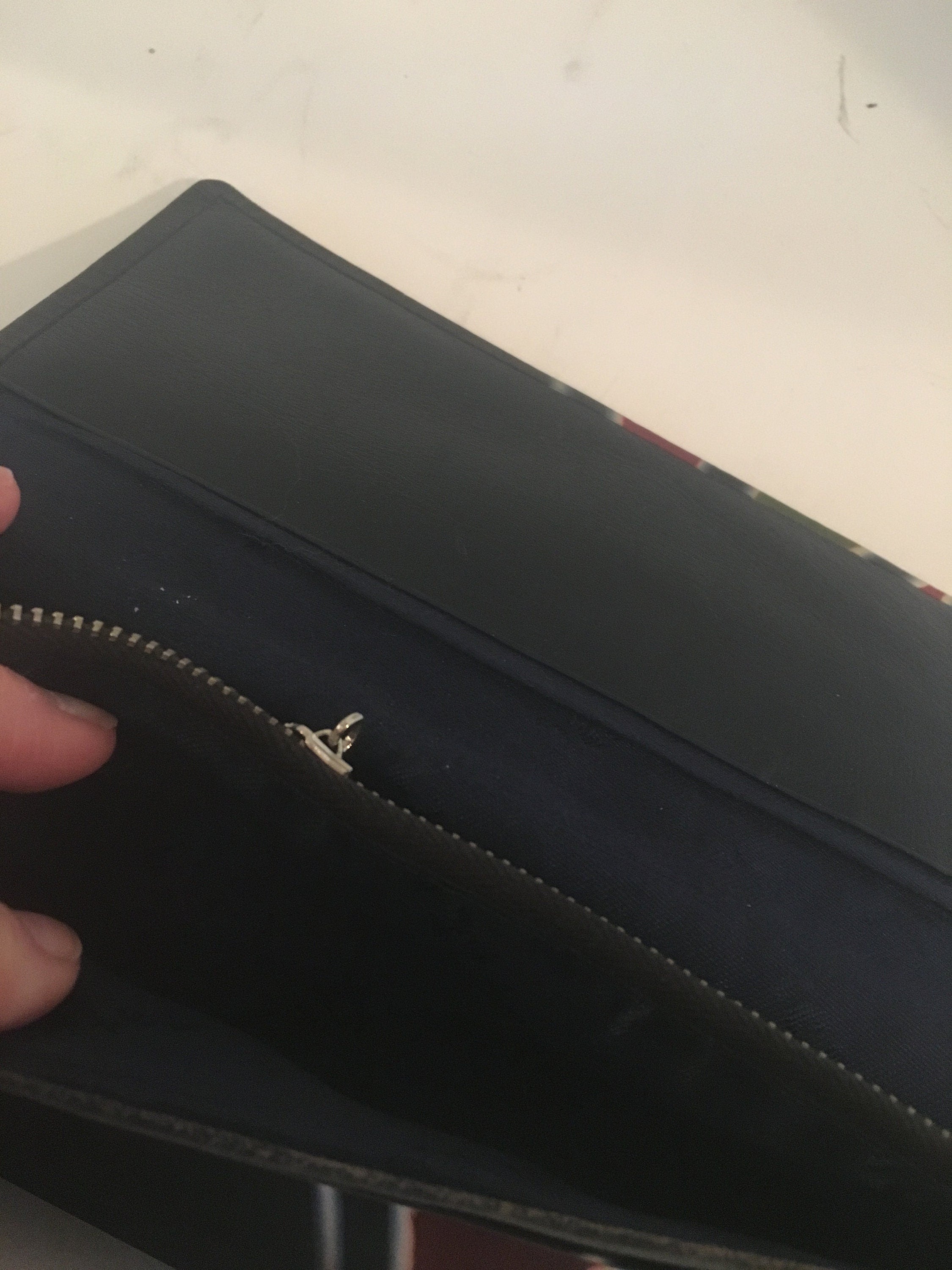 Vintage 70s Navy Soft Leather Wallet Checkbook Cover | Shop THRILLING