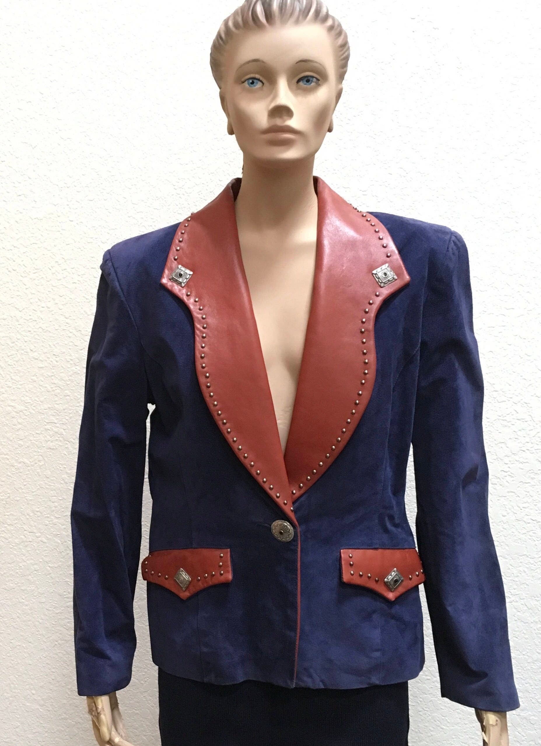 Vintage Western Suede Leather Jacket North American Frontier | Shop ...