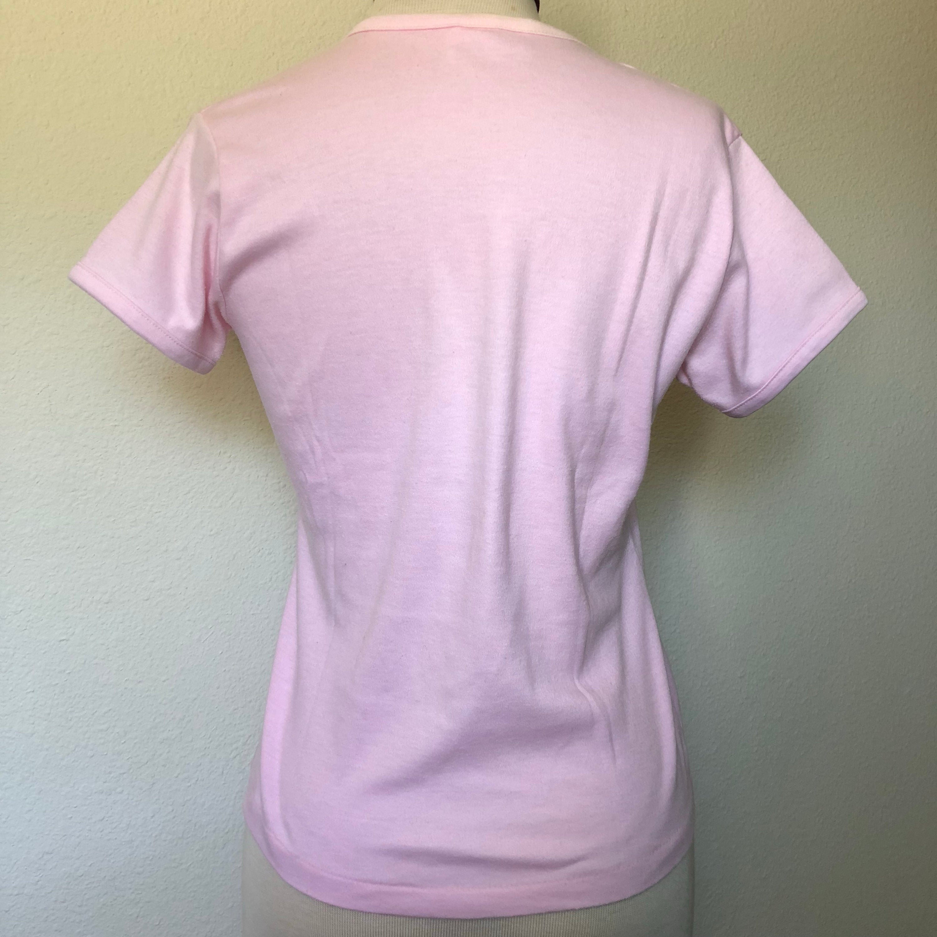 Vintage 70's/80’s Pink T-Shirt Cap Sleeve with Graphics by Hanes | Shop ...