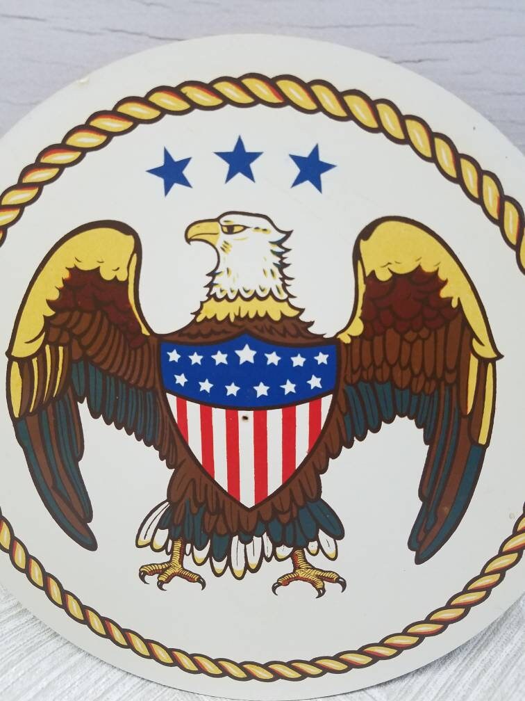 Vintage Eagle Amish Pa Dutch Hex Sign Strength Courage Protection ...