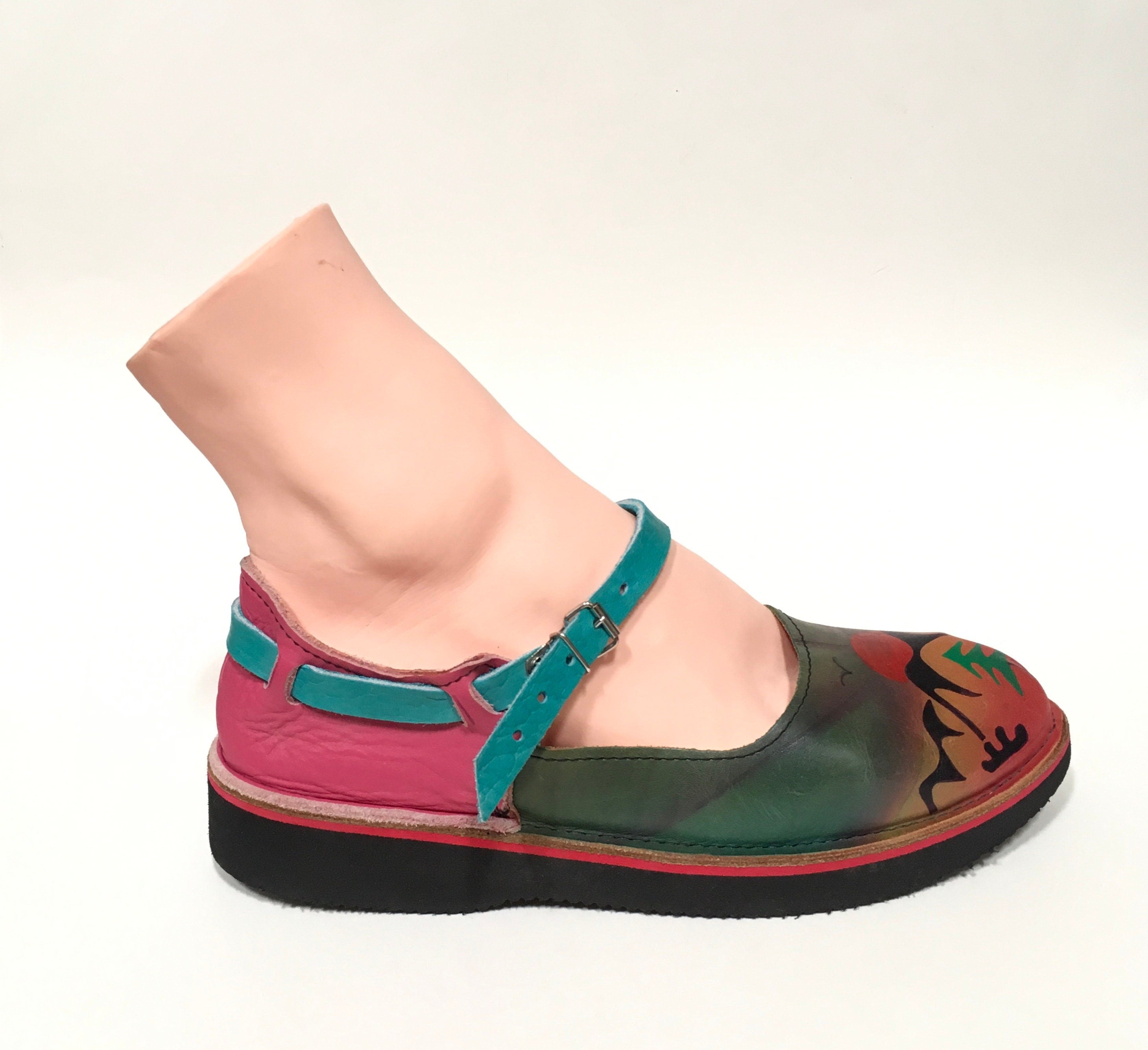 Vintage Soletech Hand Painted Leather Shoes by Mary Jane | Shop THRILLING