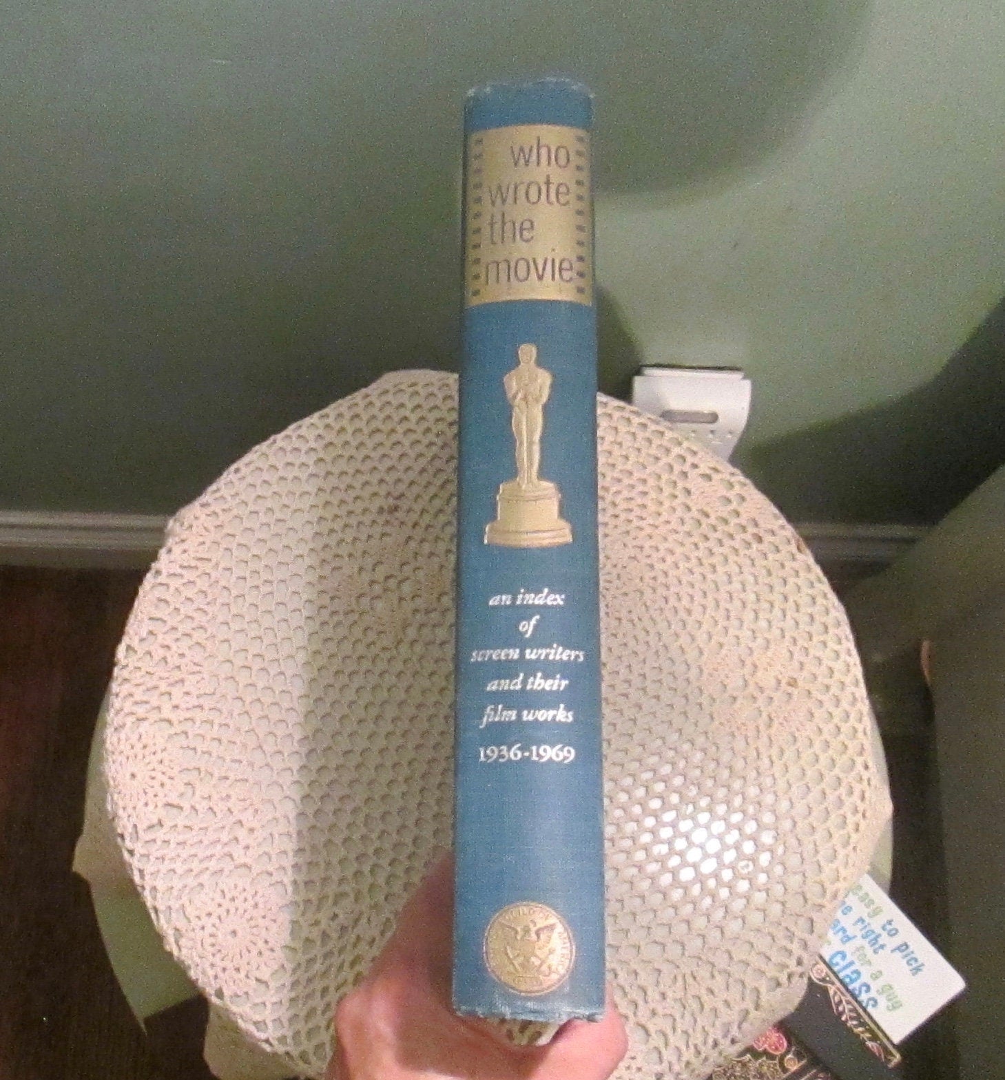 Vintage Who Wrote The Movie and What Else Did He Write Inscribed Irving ...