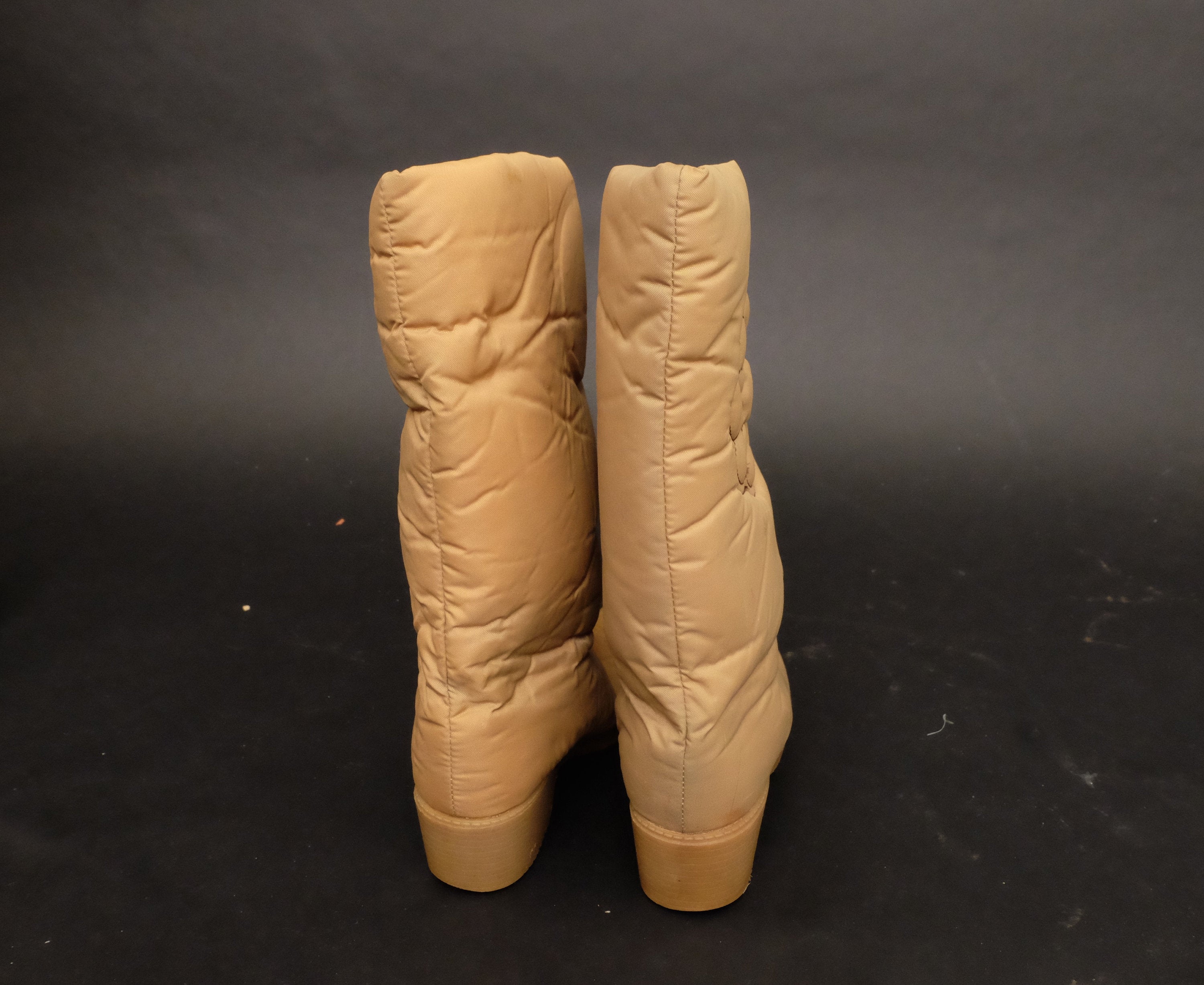 Vintage 70's Tan Winter Snow Boots | Shop THRILLING