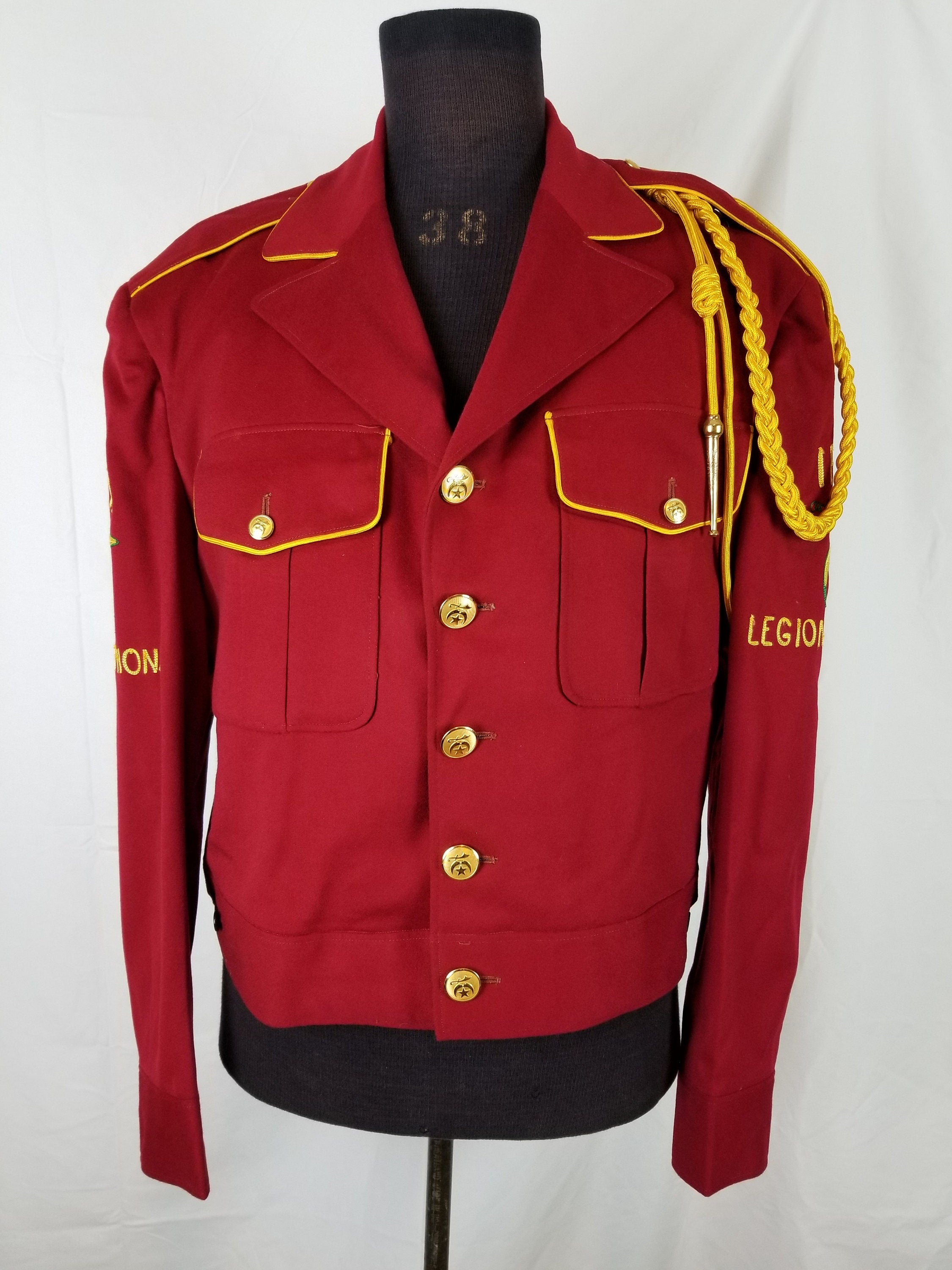 Vintage Burgundy Legion of Honor Jacket by Irem Shrine | Shop THRILLING