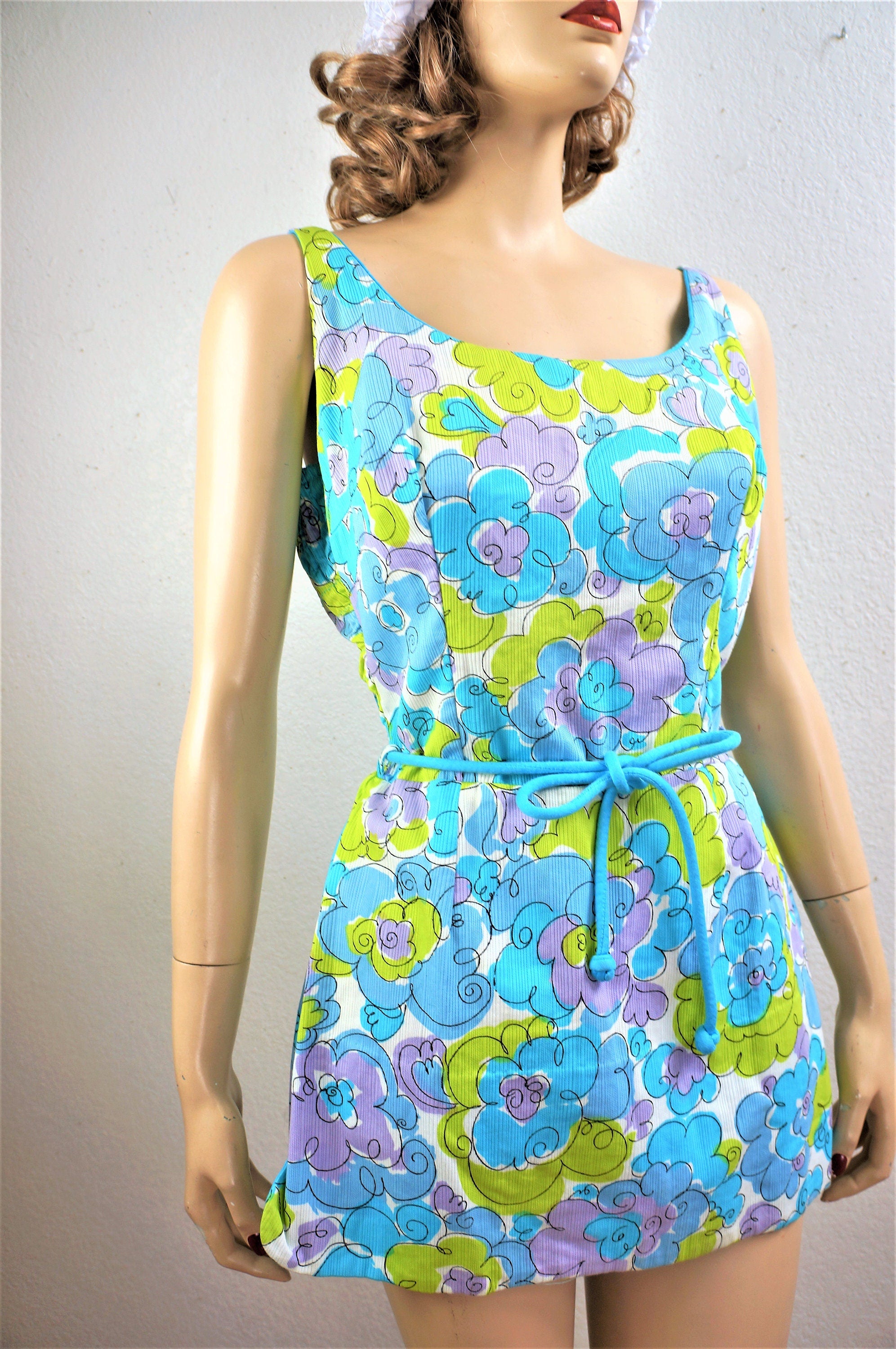 Vintage 50s Beautiful Swim/play Suit By Cole Of California By Cole of ...