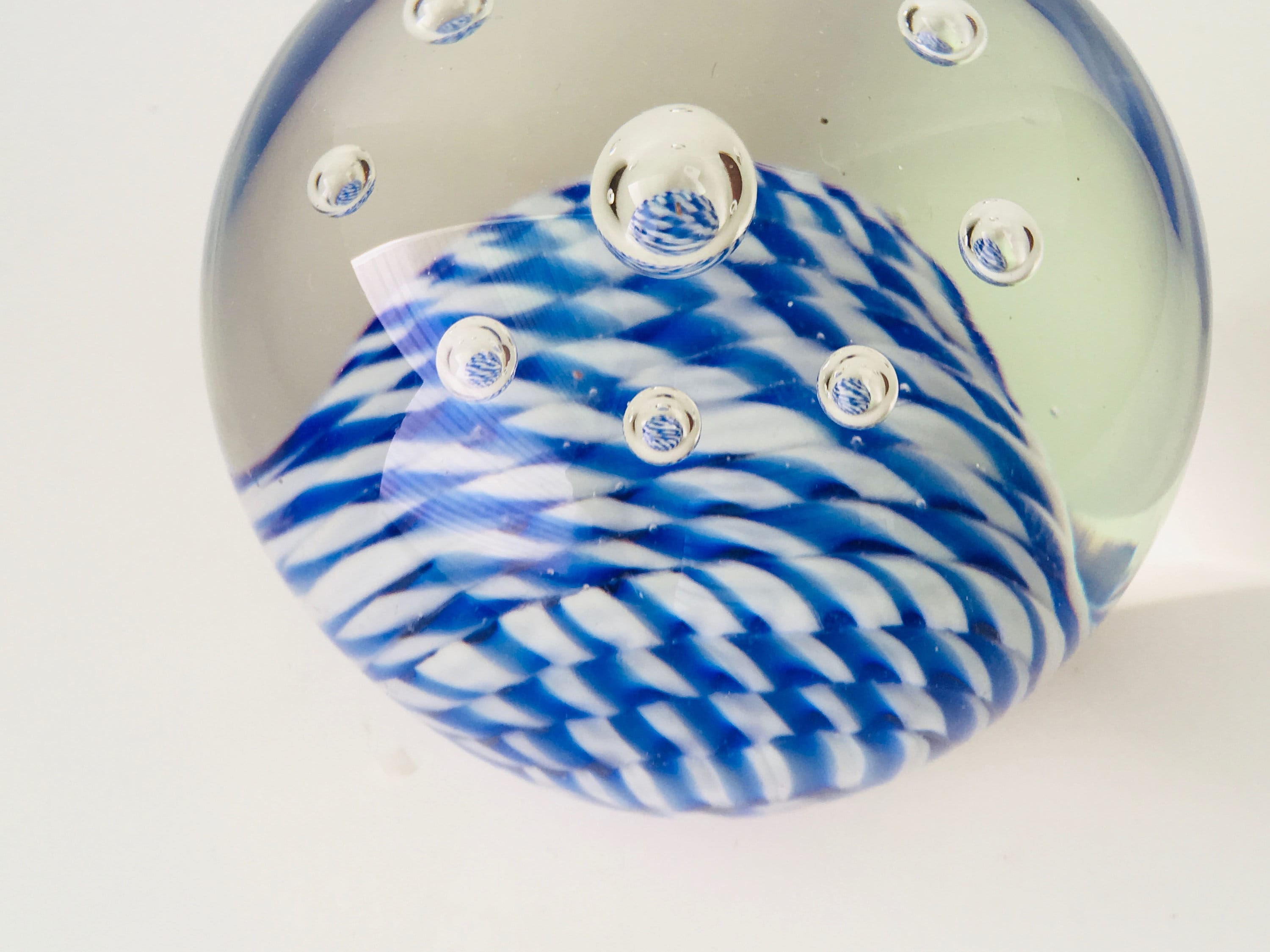 Blue Glass Paperweight Vintage | Shop THRILLING