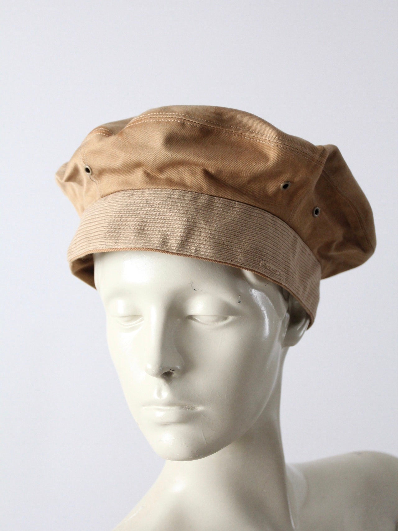 Vintage U. S. Army Service Hat 1948 Khaki Twill Cap | Shop THRILLING