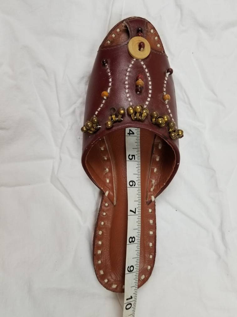 Vintage Leather Bells and Beads Mules | Shop THRILLING
