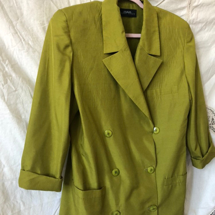 Vintage Chartreuse Silk Jacket | Shop THRILLING