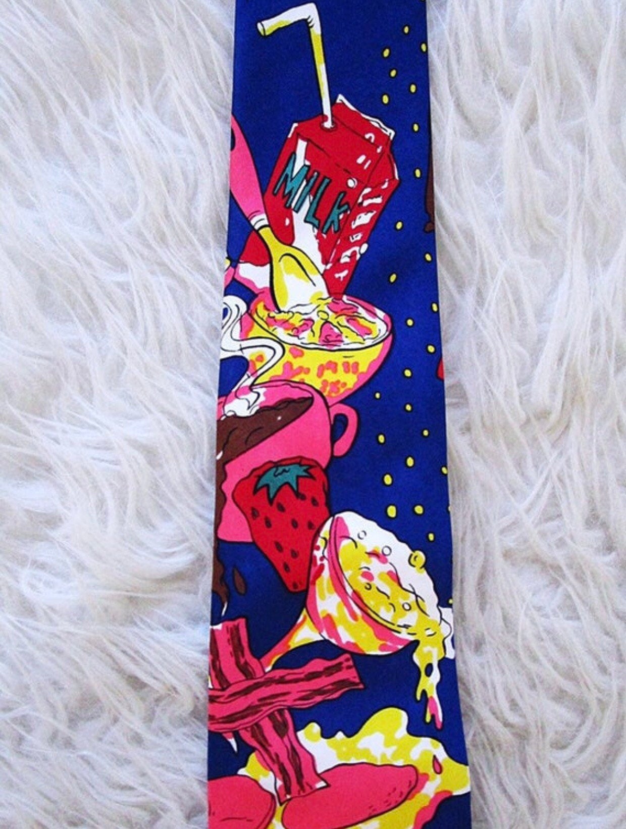 Vintage 80's Food Fight Junk Food Novelty Necktie by Next Exit | Shop ...