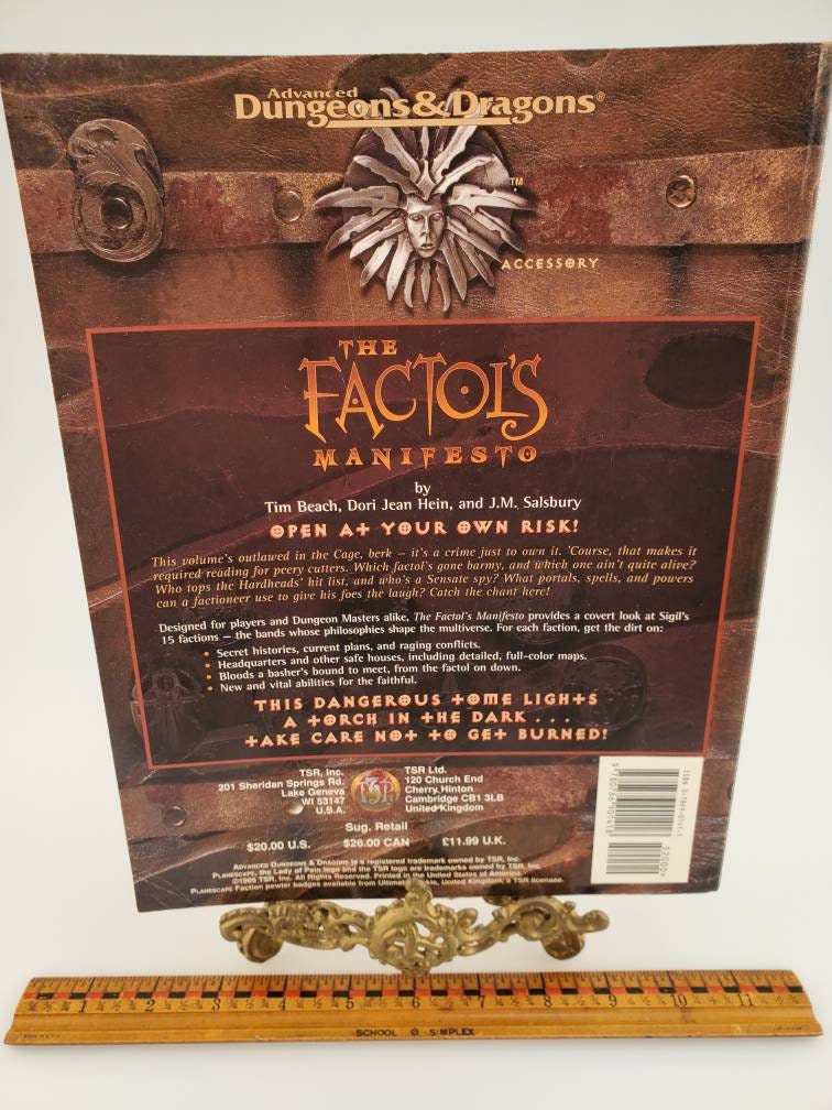 Vintage Factol's Manifesto Sigil Cage Sigil, Advanced Dungeons and ...