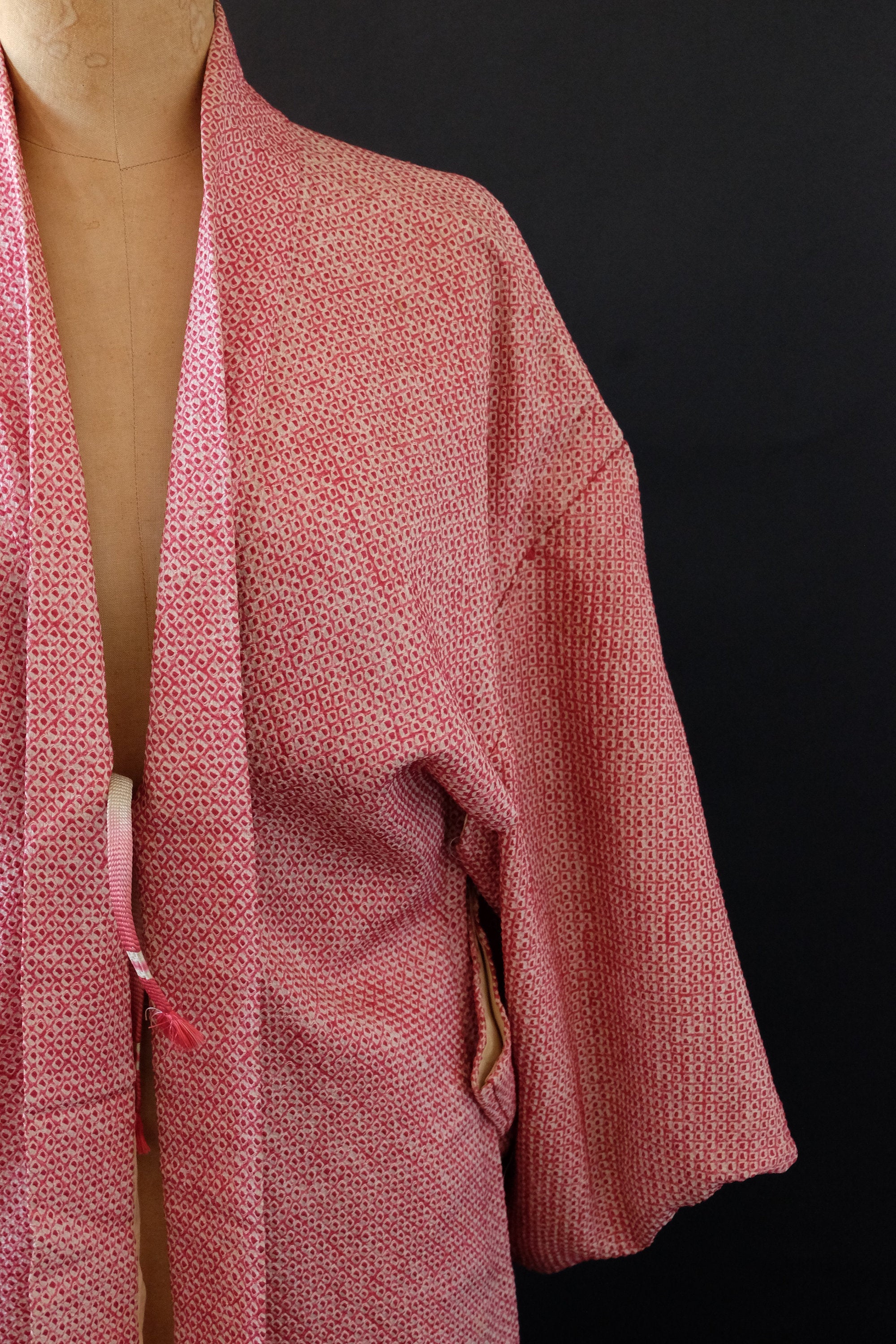 Vintage Red Shibori Haori Japanese Kimono | Shop THRILLING