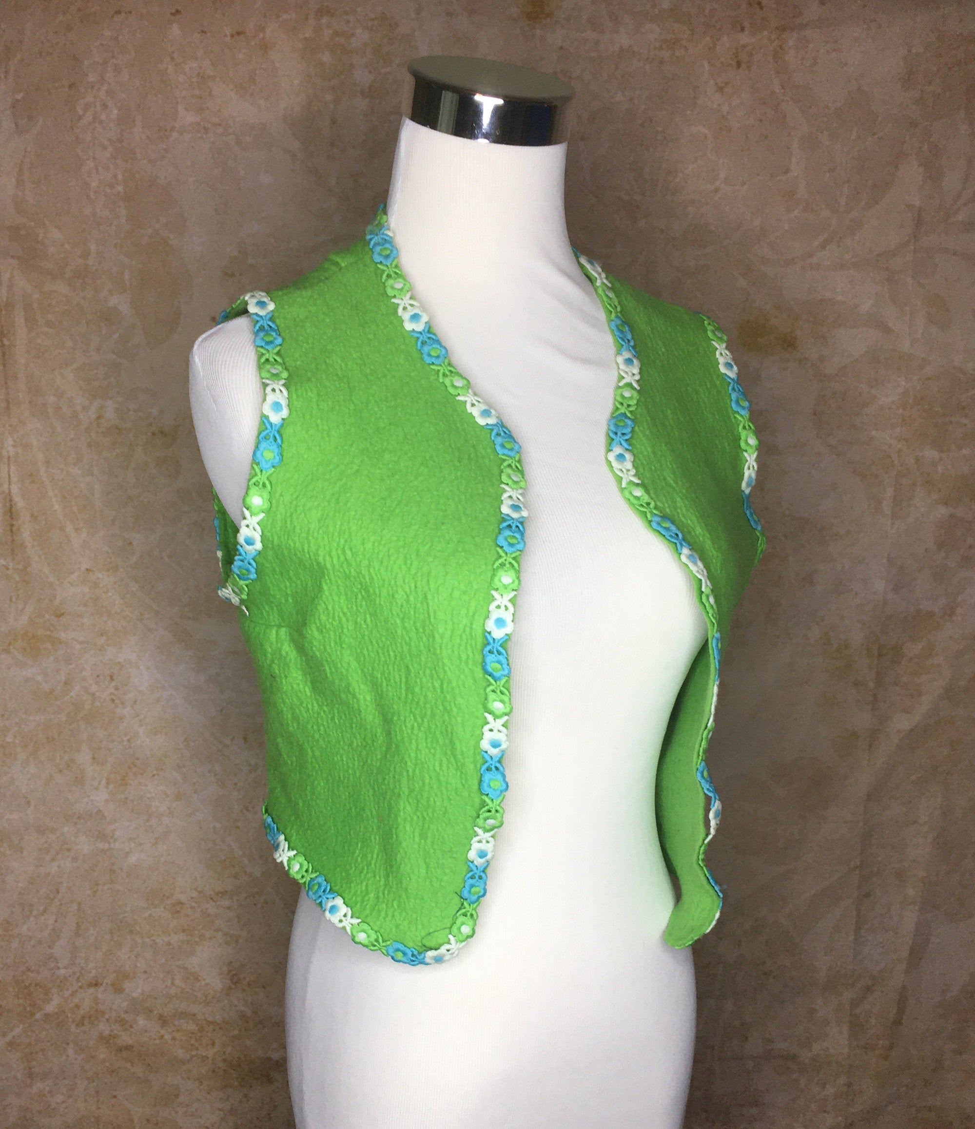 Vintage 70's Lime Green Vest | Shop THRILLING