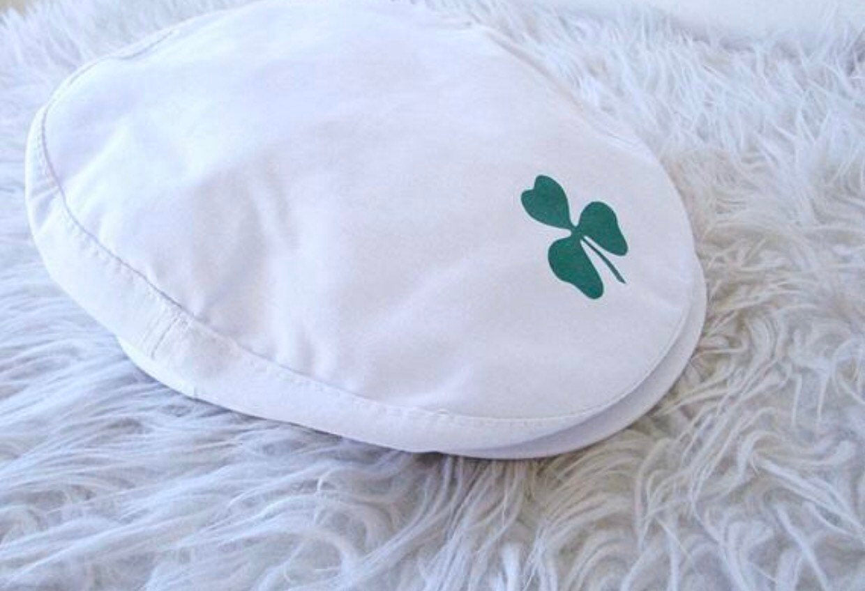 Vintage Shamrock St. Patricks Day Snap Front Newsboy Scully Flat Cap by ...