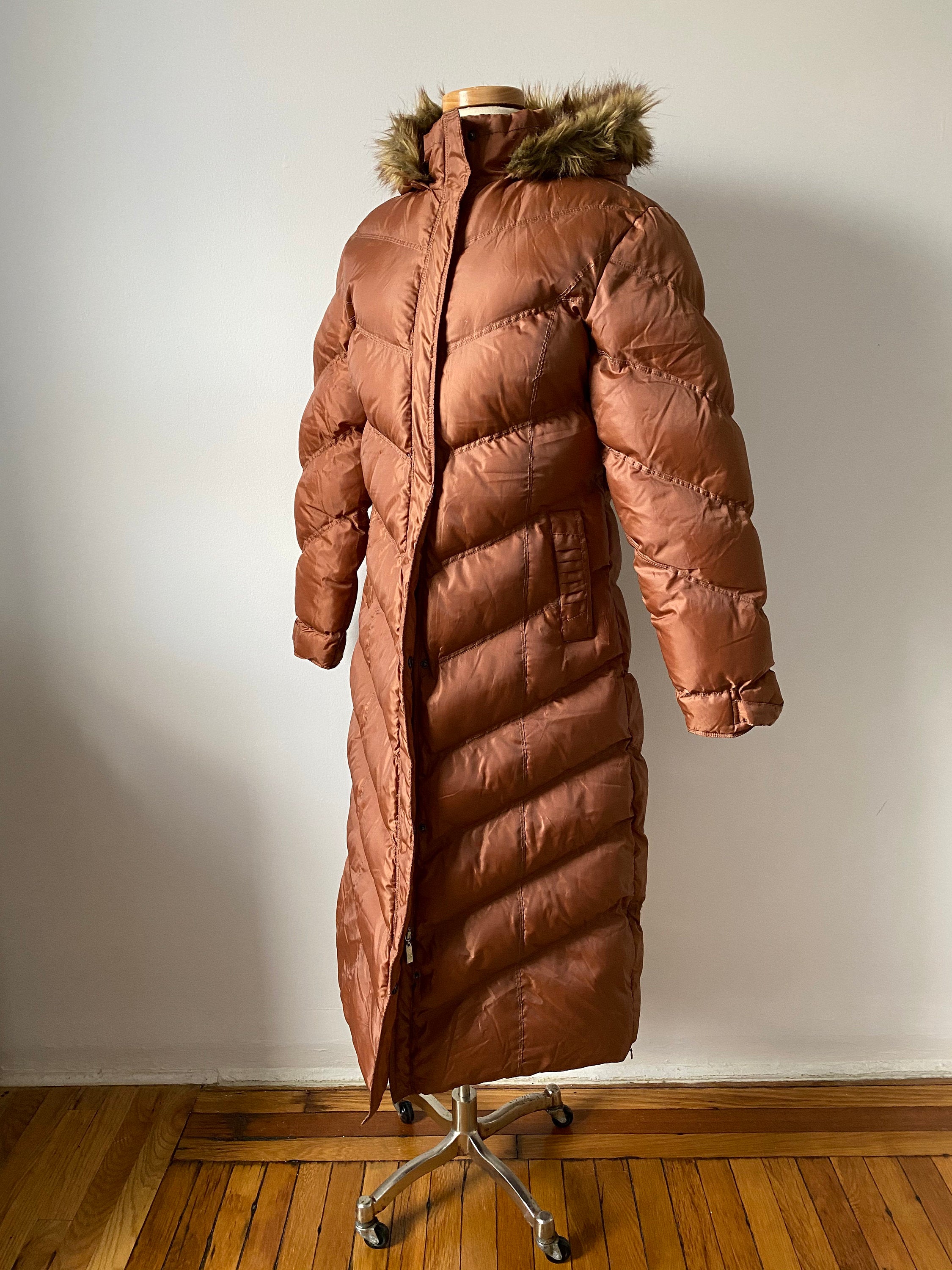 Vintage Terracotta Puffer Coat | Shop THRILLING