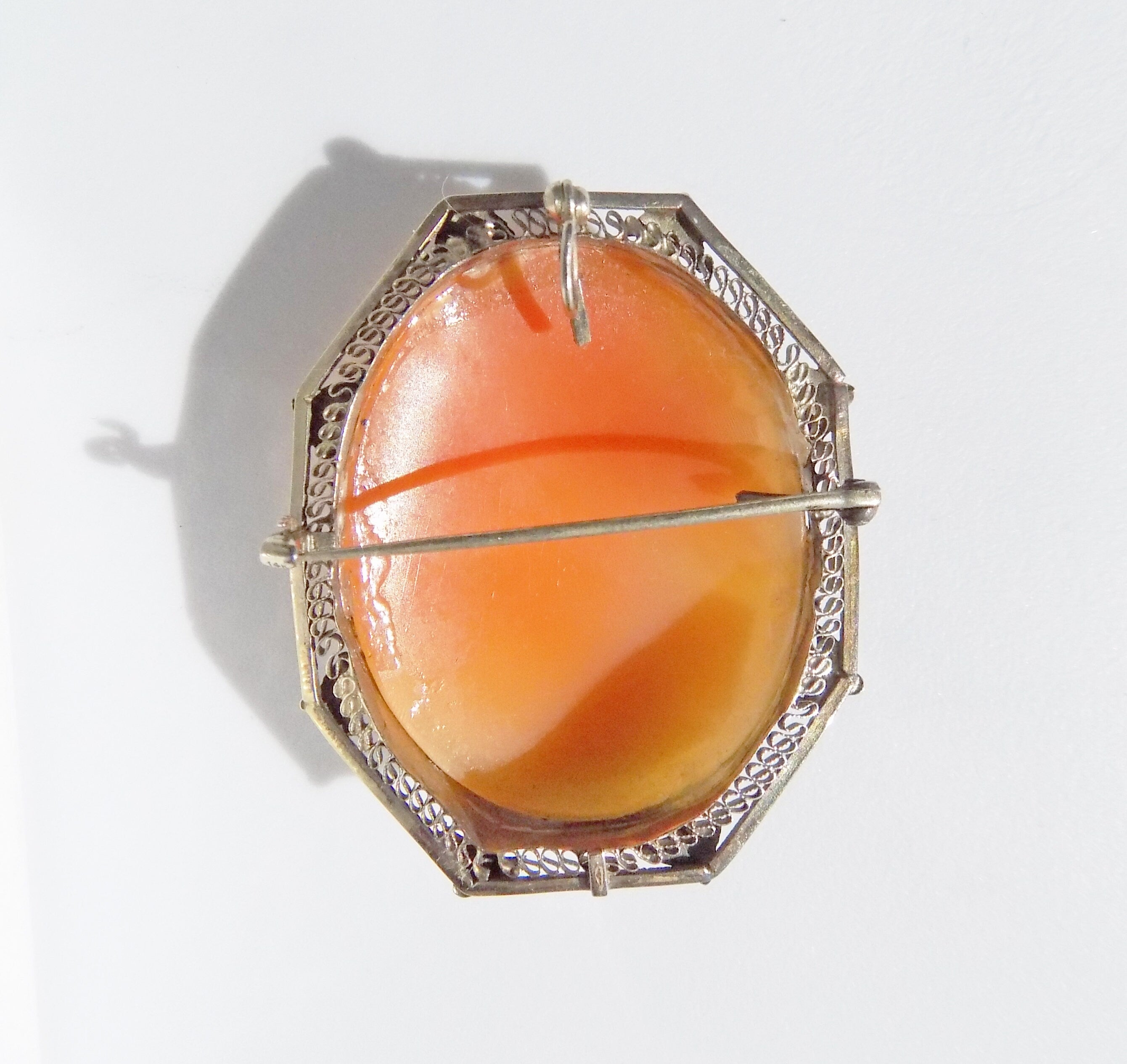 Vintage Victorian Antique Shell Cameo In 14k Gold Flowers In Hair ...