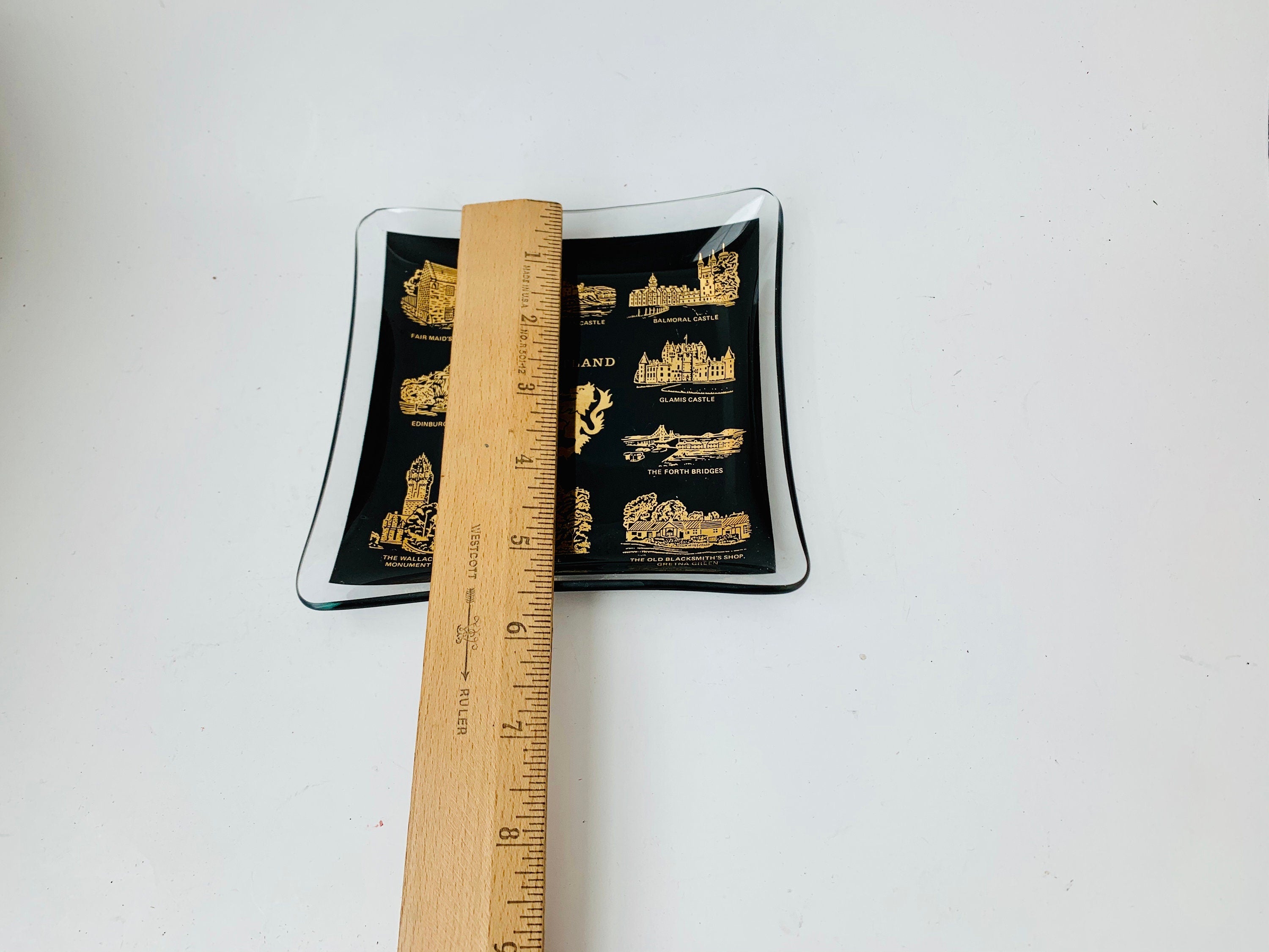 Vintage Mcm Scotland Glass Tray | Shop THRILLING