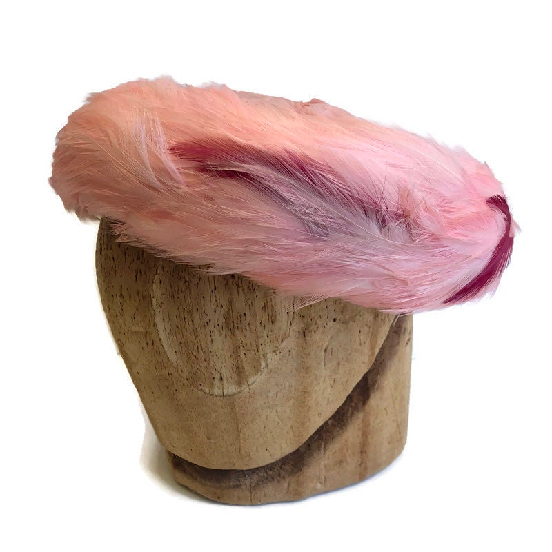 Vintage 50s Pink Ostrich Feather Hat | Shop THRILLING