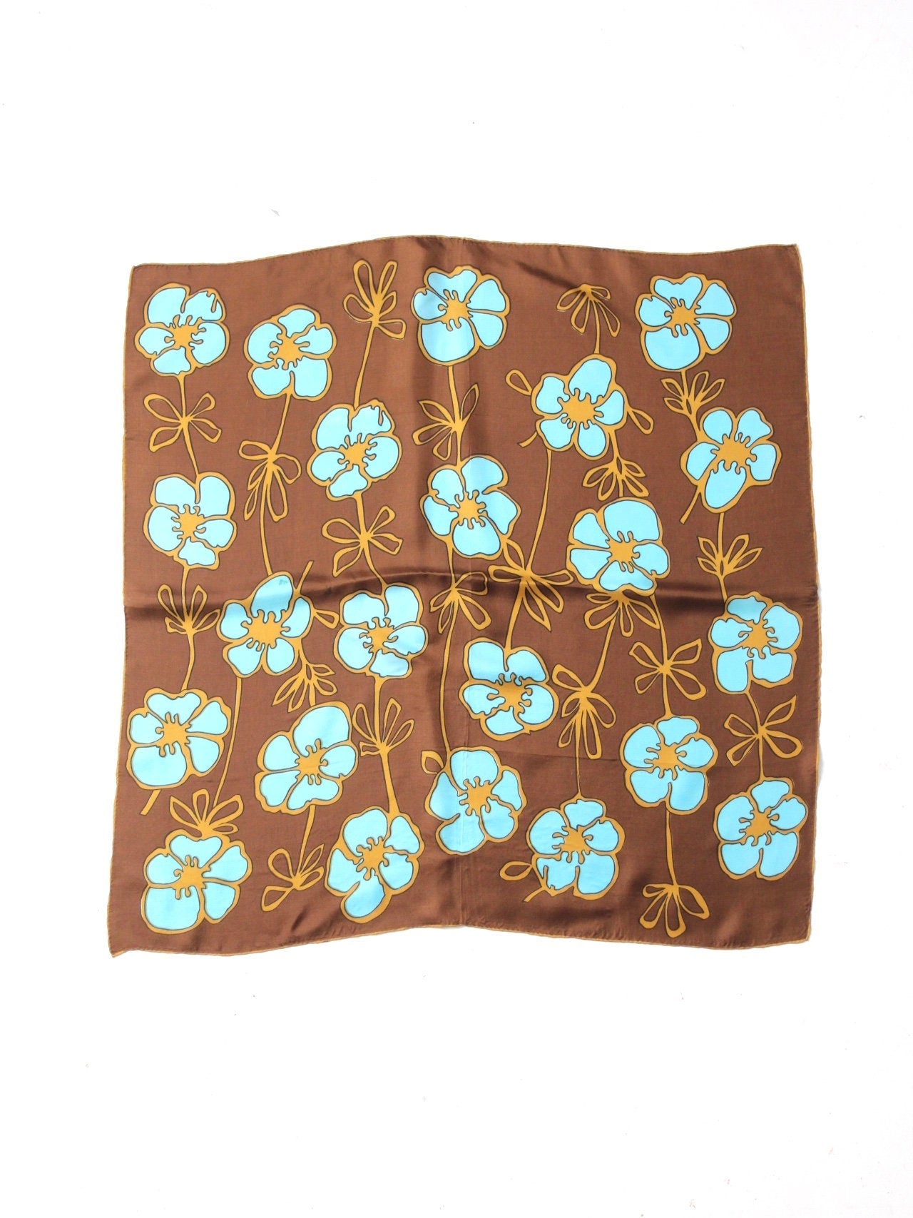 Vintage 70s Floral Silk Scarf | Shop THRILLING