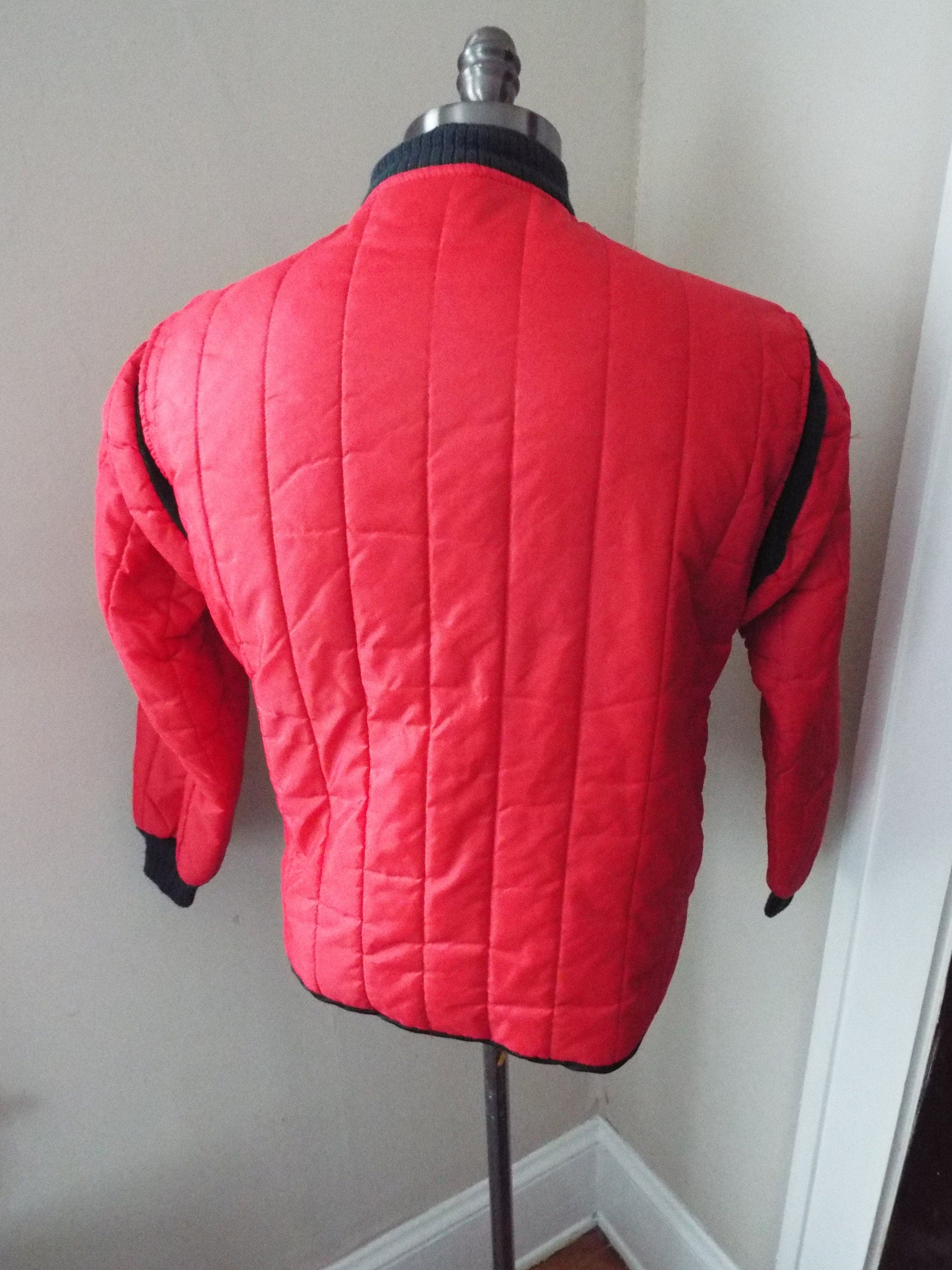 Vintage Long Sleeve Red Insulated Jacket | Shop THRILLING