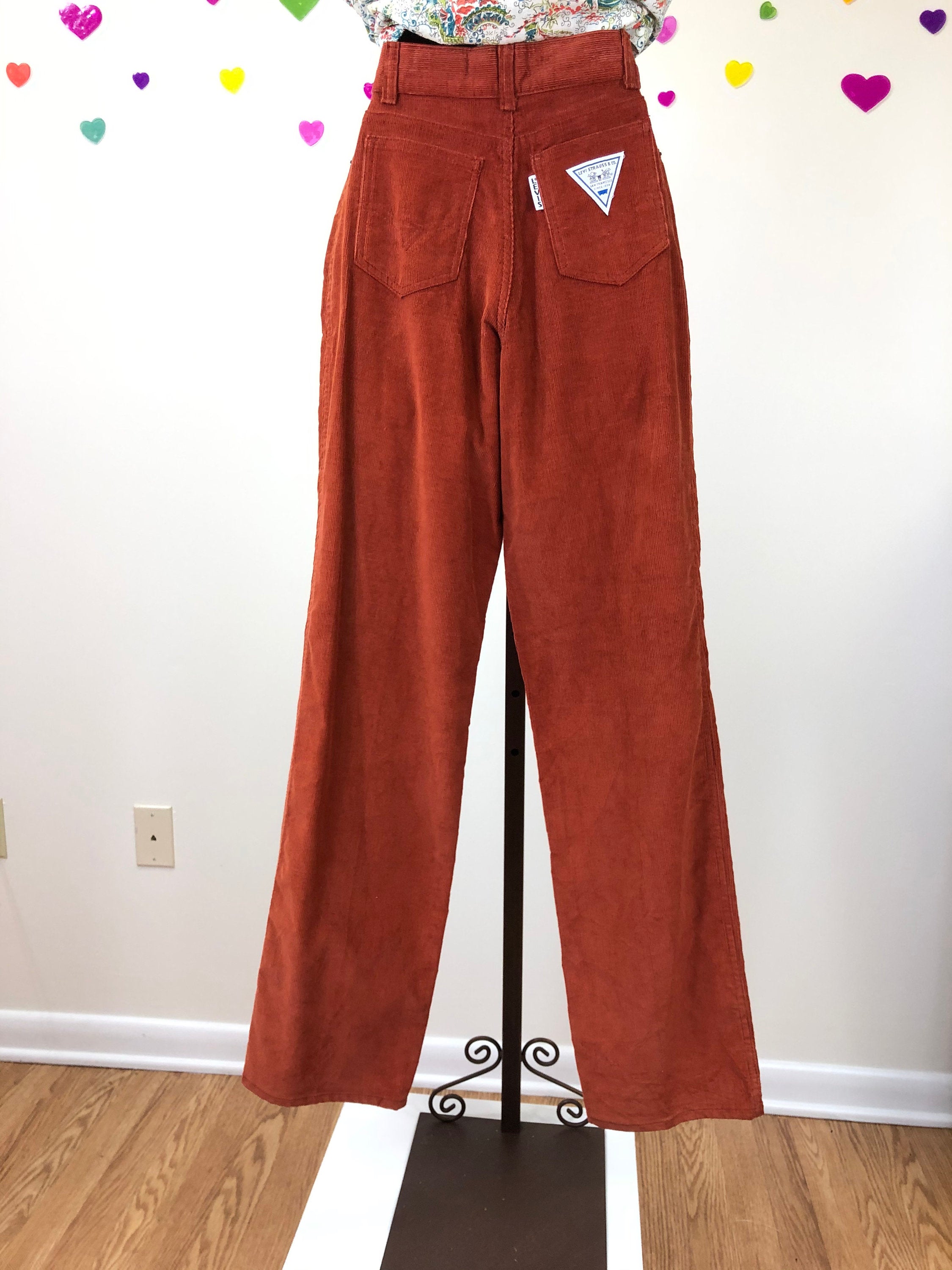 Vintage 70's Rust Orange Corduroy Jeans by Levi's | Shop THRILLING